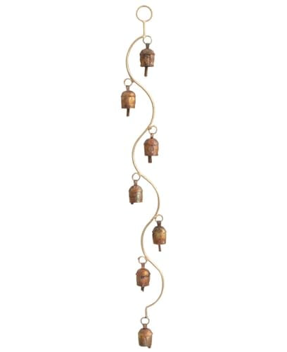 Traditional Indian Curved Stem Wind Chime with Authentic Bells ...