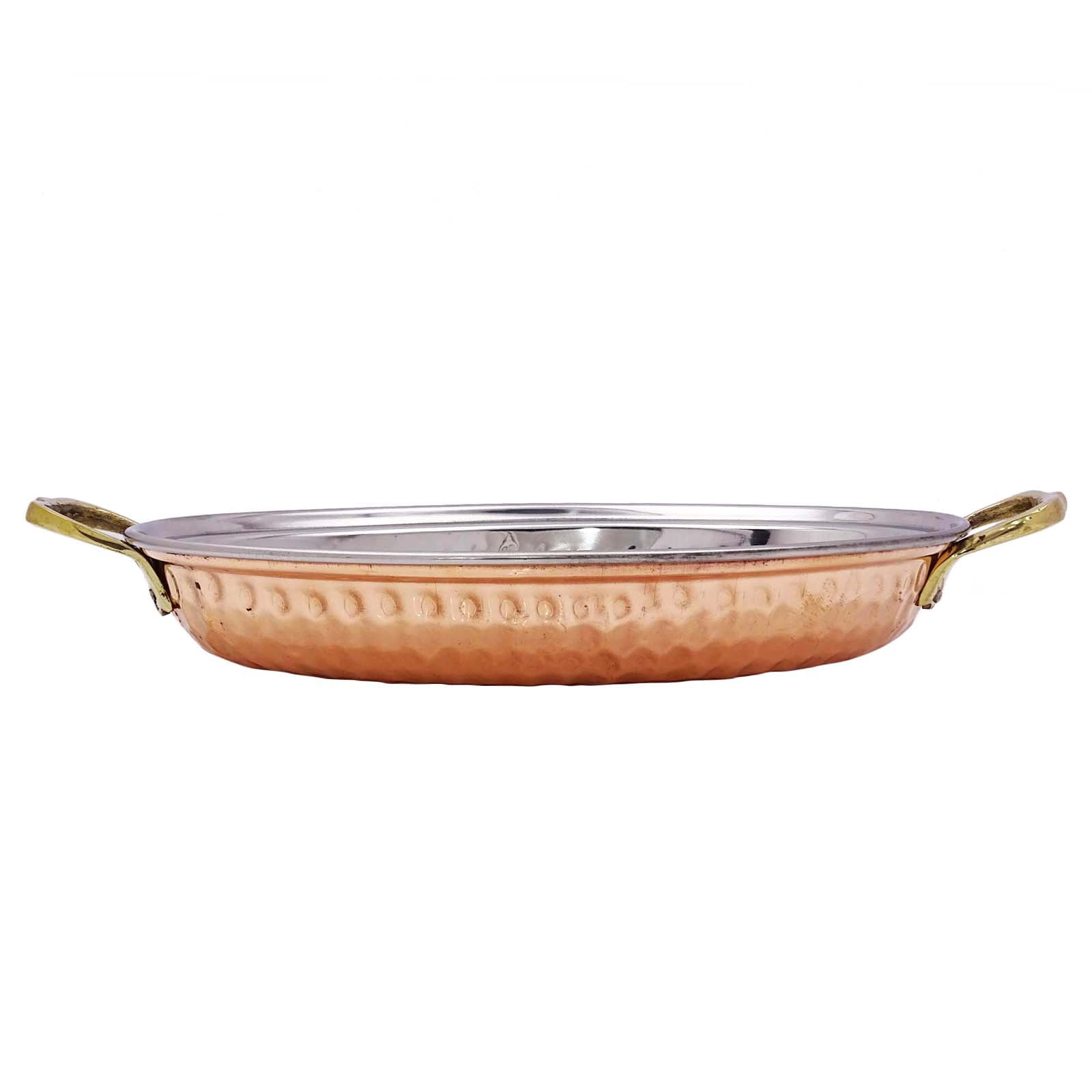 Traditional Indian Hammered Oval Dish Bowl Platter Serveware Hotelware ...