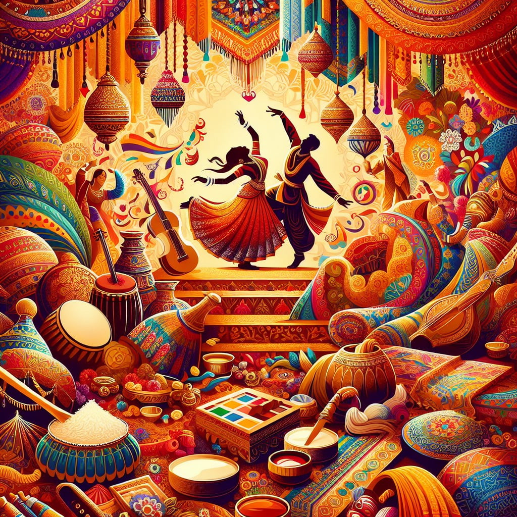 Traditional Indian culture Scene 1000 Adult puzzles - puzzle props ...
