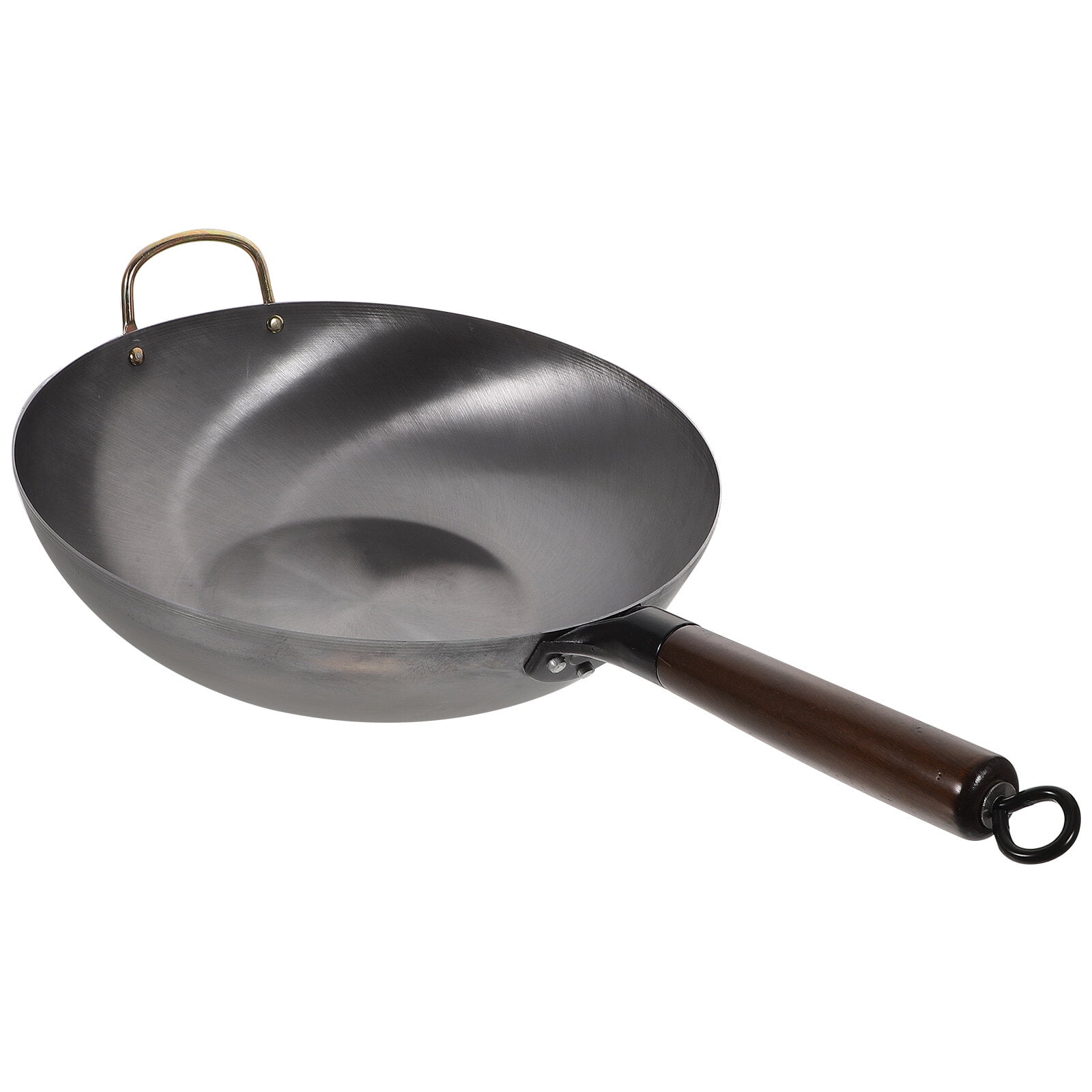 Traditional Iron Wok Iron Frying Pan Kitchen Frying Pan Gas Stove ...