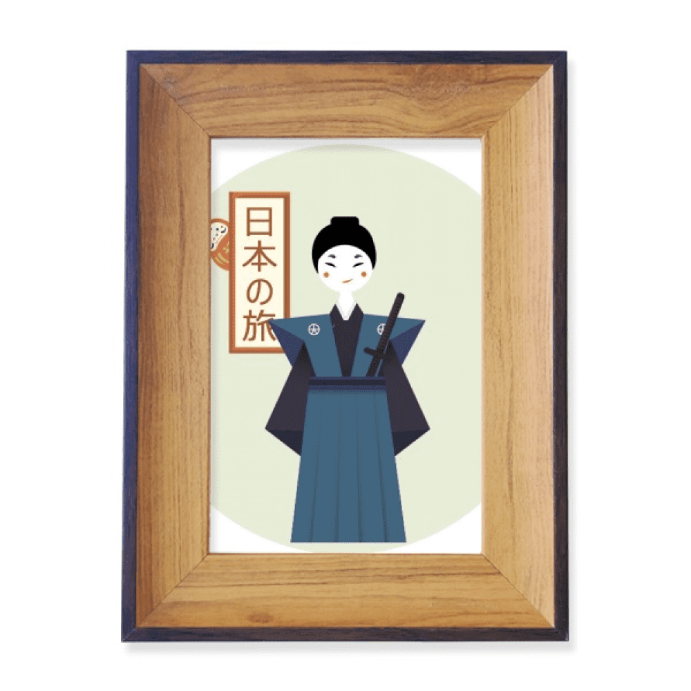 Traditional Japanese Ancient Bushi Photo Frame Exhibition Display Art ...
