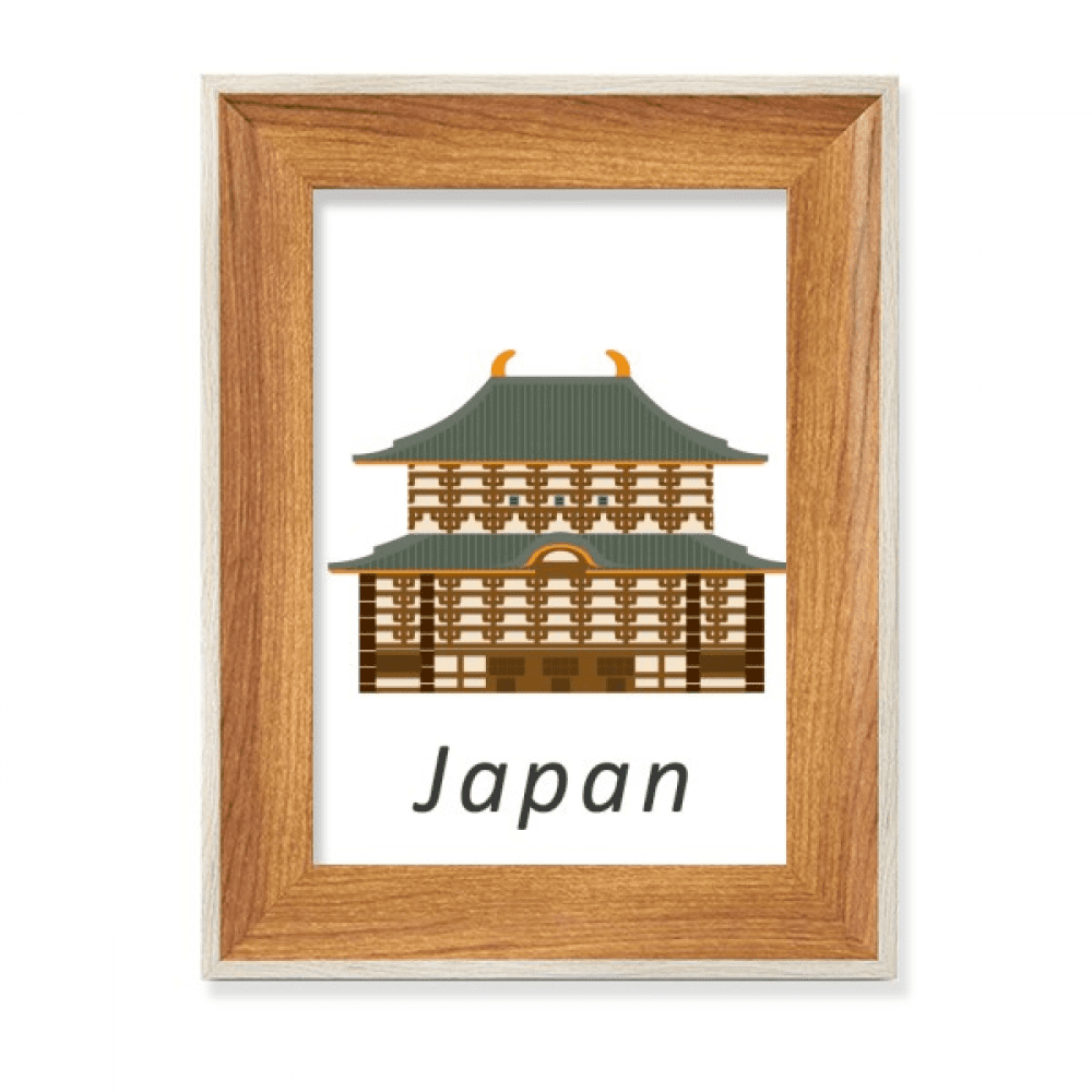 Traditional Japanese Cultural Temple Desktop Wooden Photo Frame Display ...