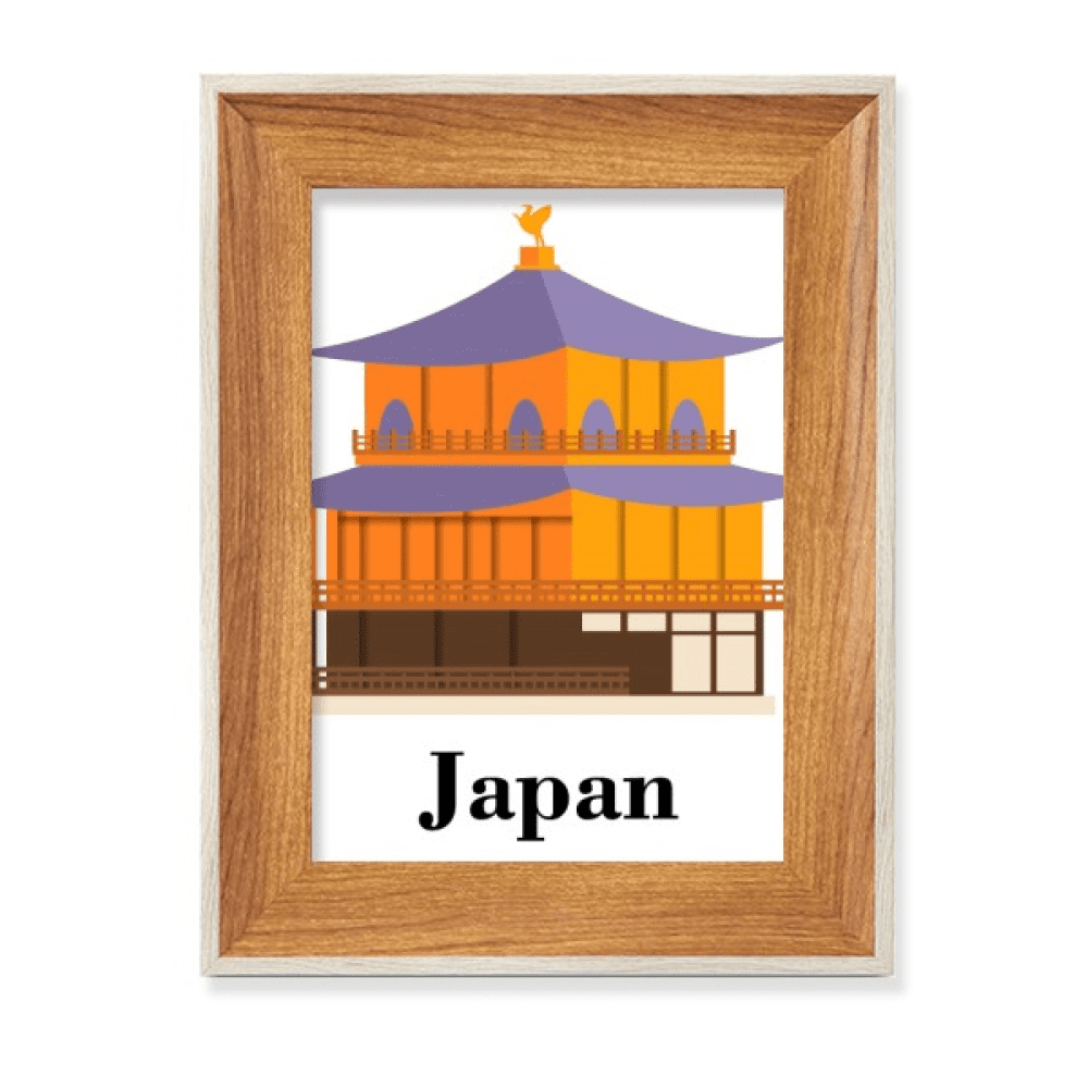 Traditional Japanese Culture Temple Desktop Wooden Photo Frame Display ...