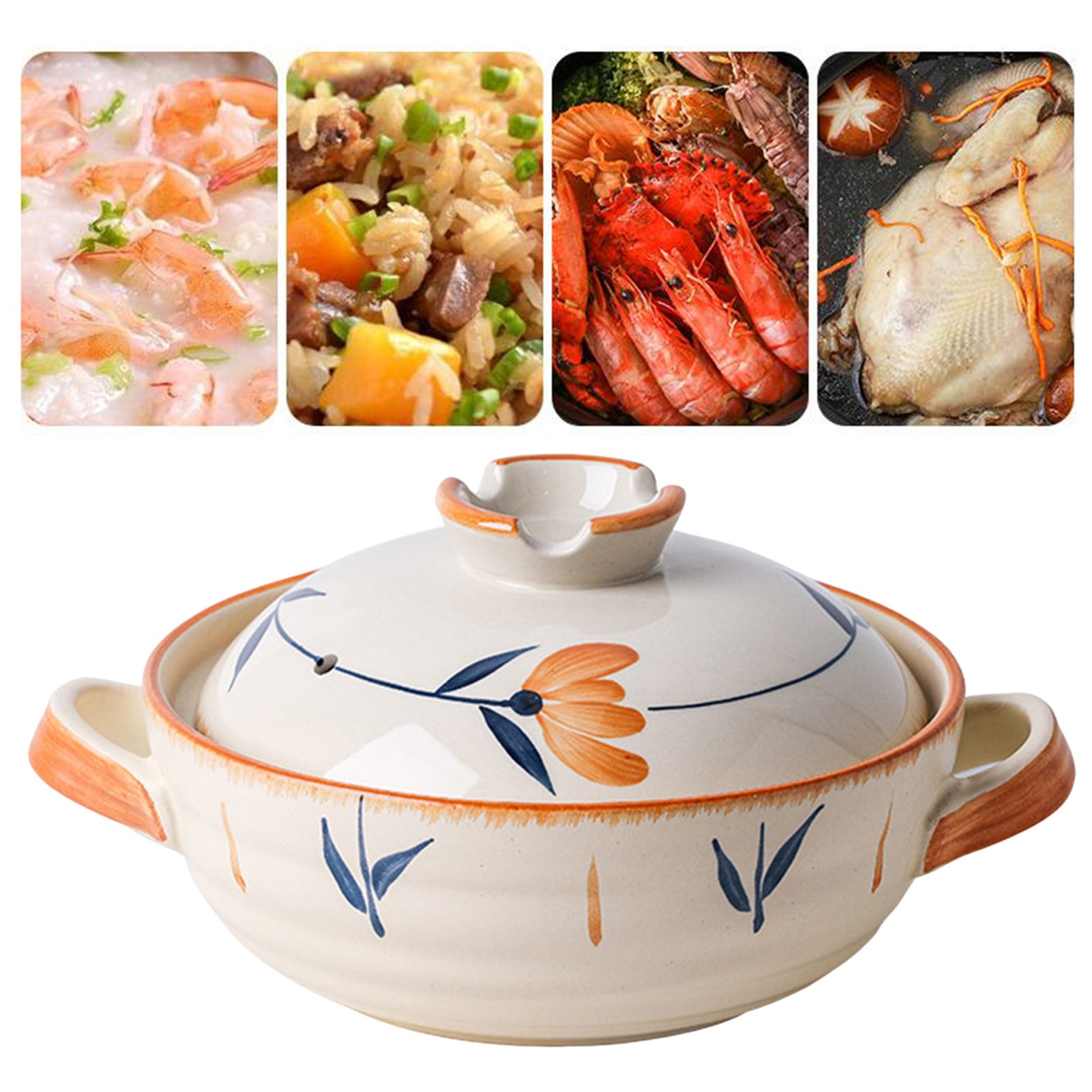 Traditional Japanese Donabe Clay Pot Casserole, Hot Pot with Lid and ...