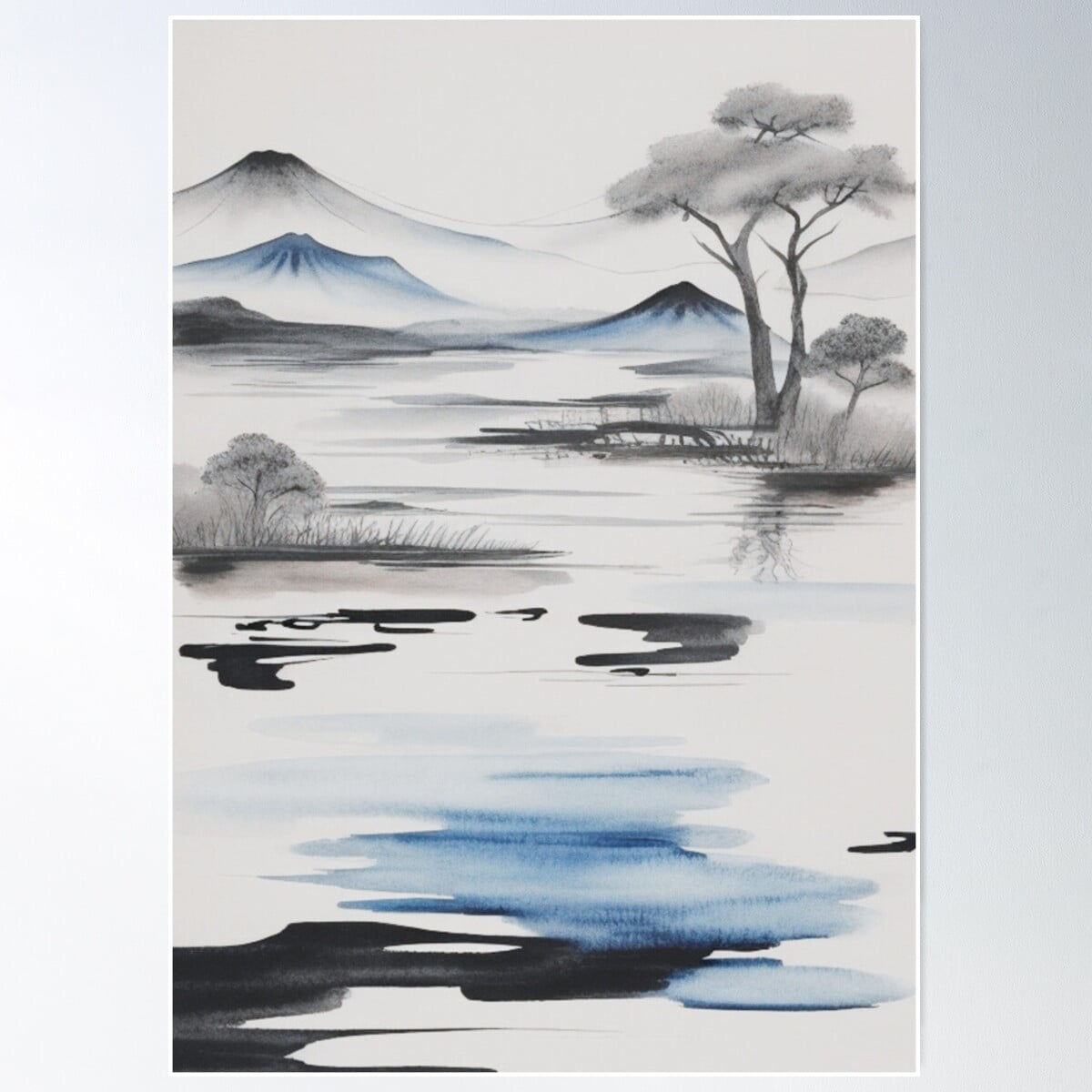 Traditional Japanese Ink Art, Poster Wall Art, Modern Wall Decor For ...