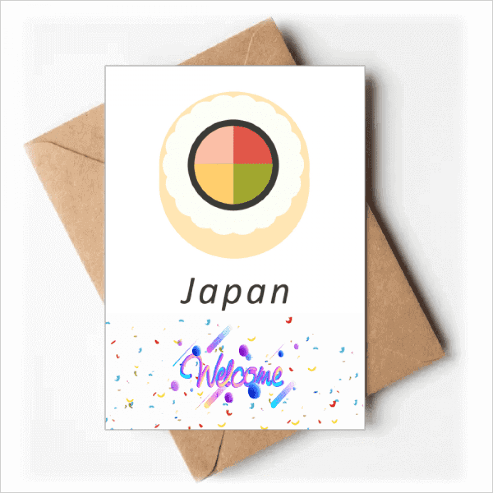 Traditional Japanese Maki Sushi Welcome Back Greeting Cards Envelopes ...