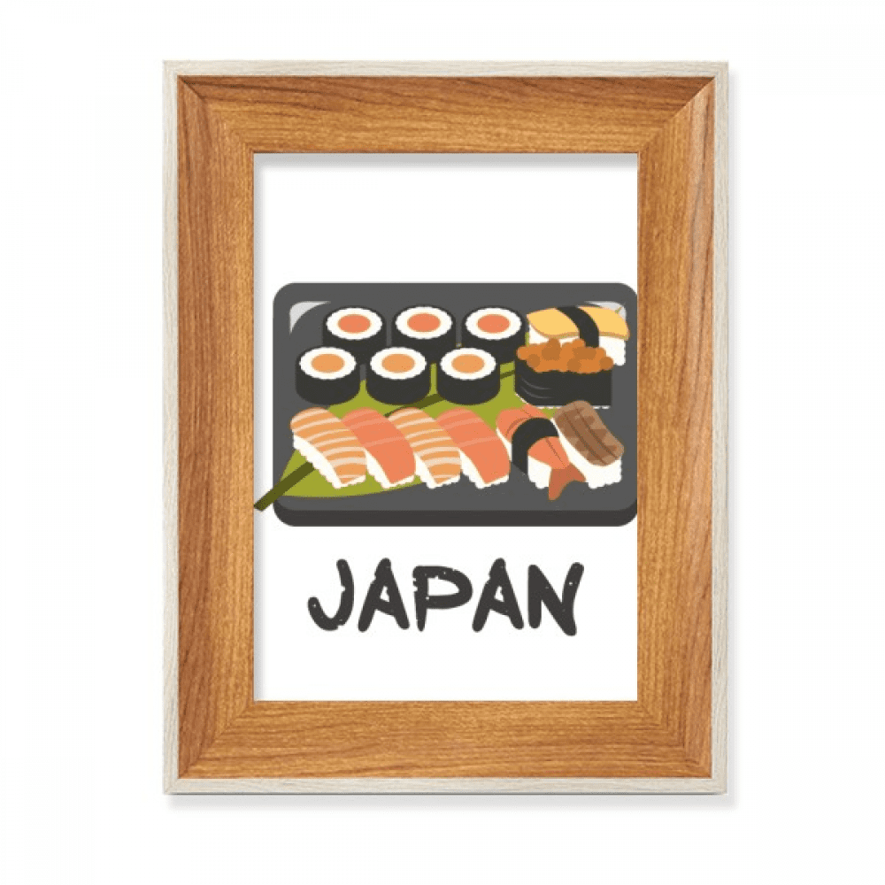 Traditional Japanese Sushi Box Desktop Wooden Photo Frame Display ...