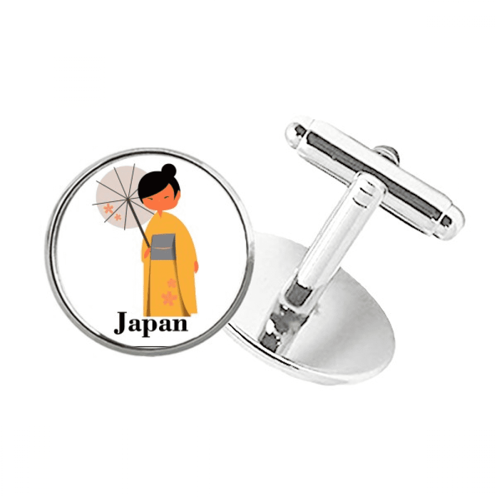 Traditional Japanese Women Dress Code Round Button Cuff Clip Stud ...