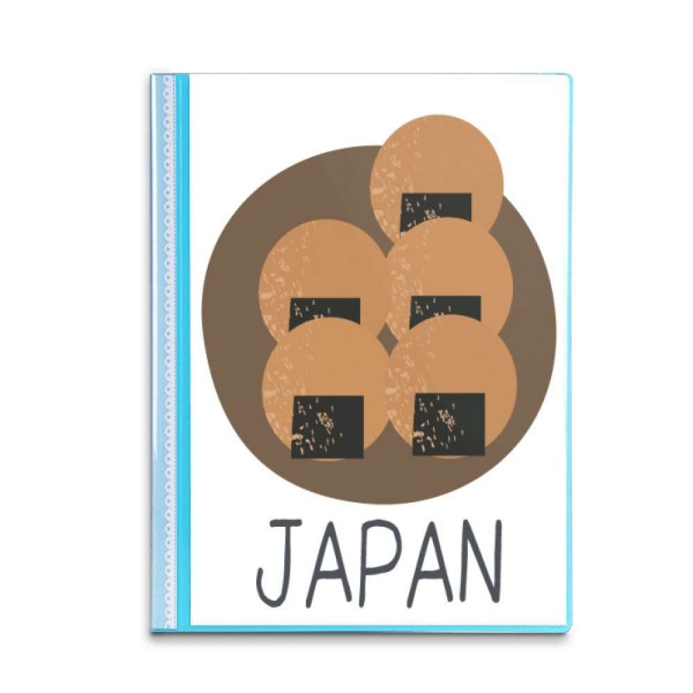 Traditional Japanese local snack Book Sheet Protectors Portfolio Binder ...