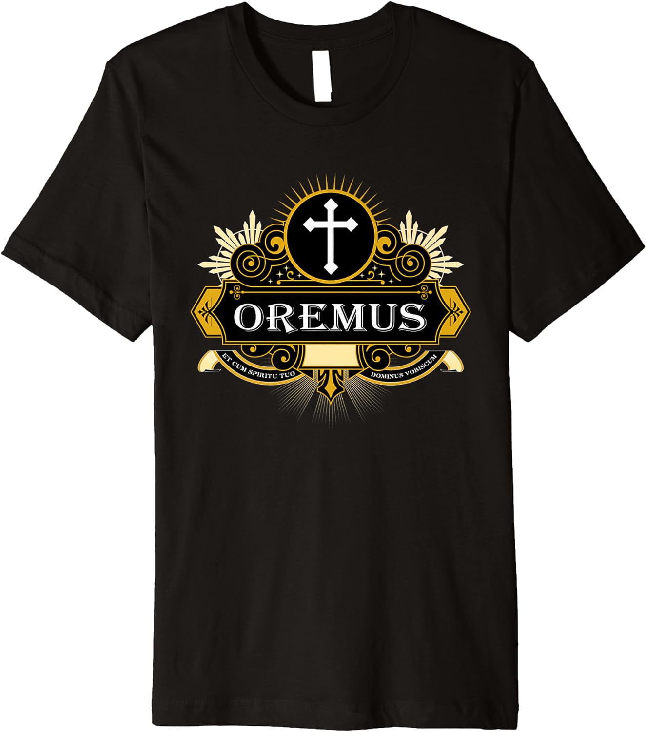 Traditional Latin Mass Oremus Dominus Vobiscum Catholic Premium T-Shirt ...
