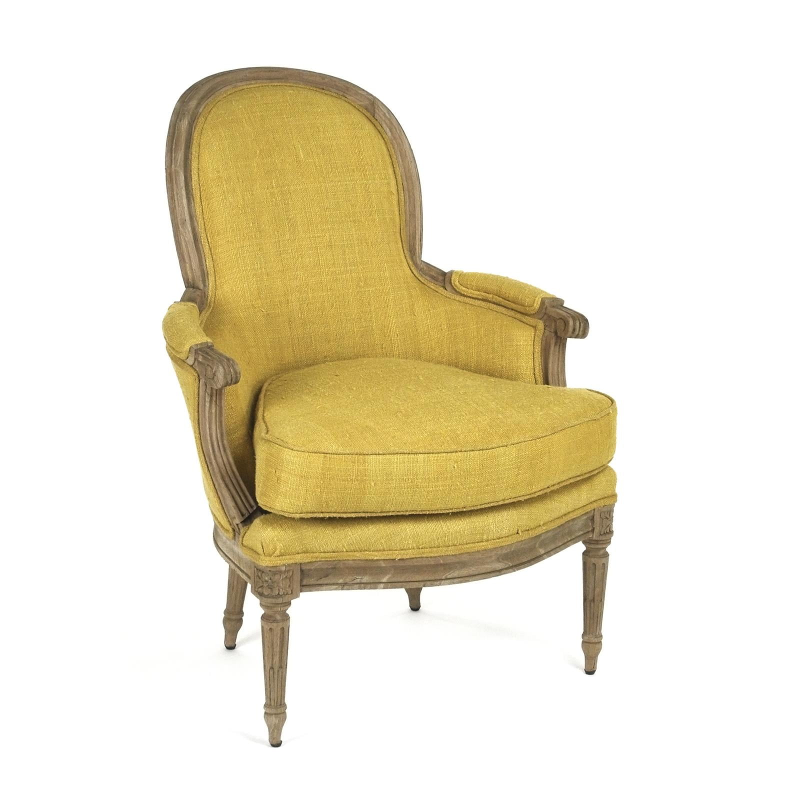 Traditional Light Yellow Sebastian Club Chair by Zentique - Walmart.com