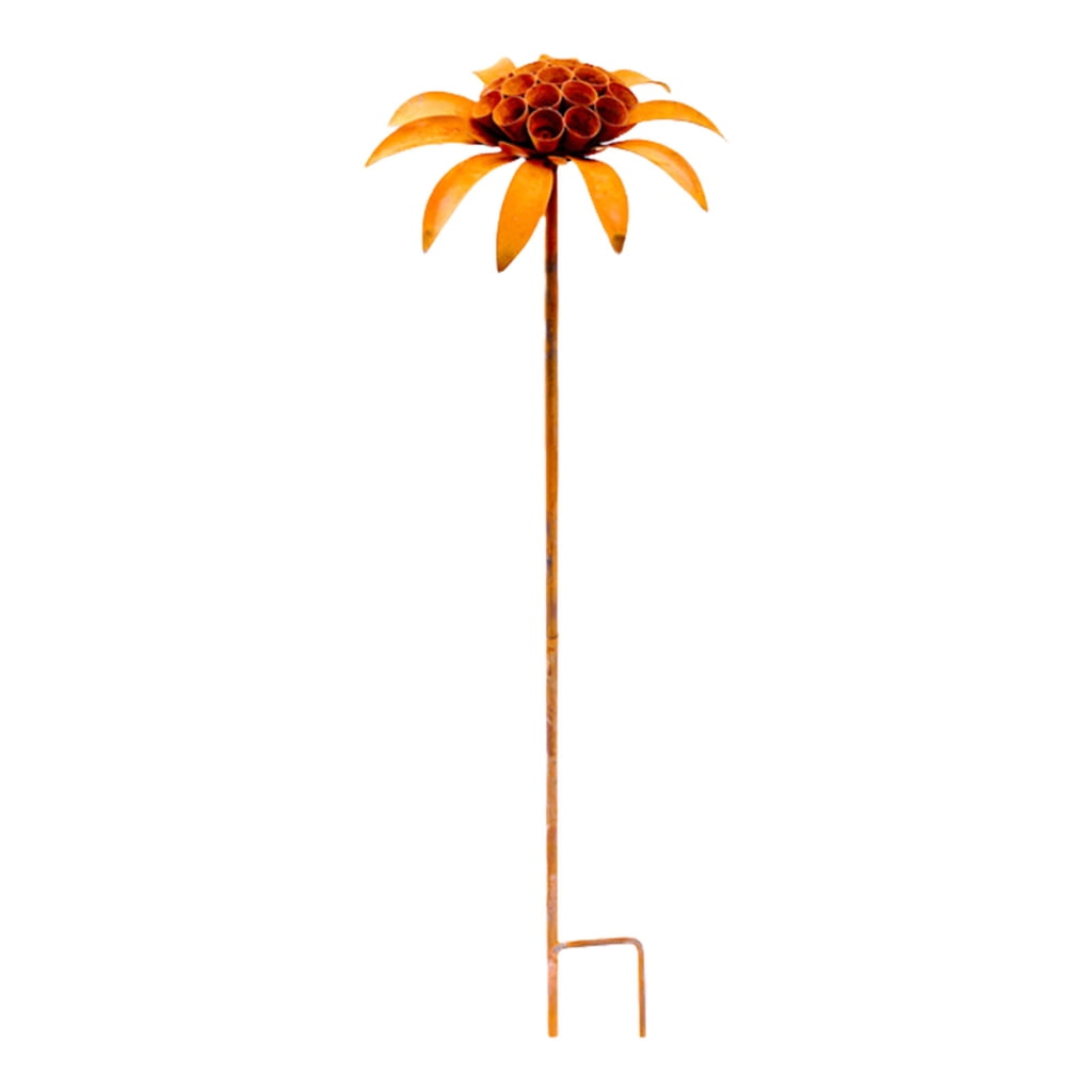 Traditional Look Metal Flower Pot Stake Enduring Iron For Garden Lawn ...