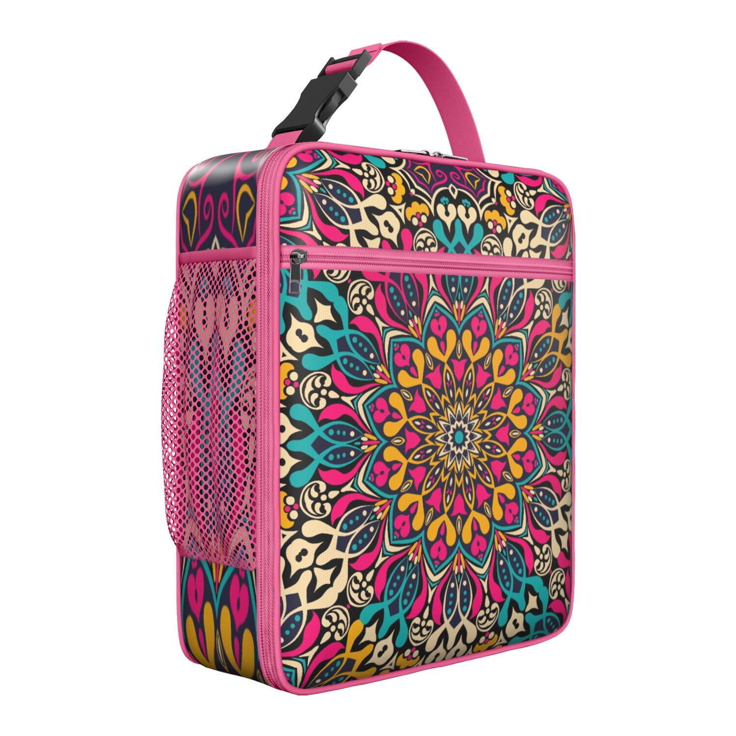 Traditional Mandala Insulated Lunch Tote – Ethnic Tribal Pattern ...