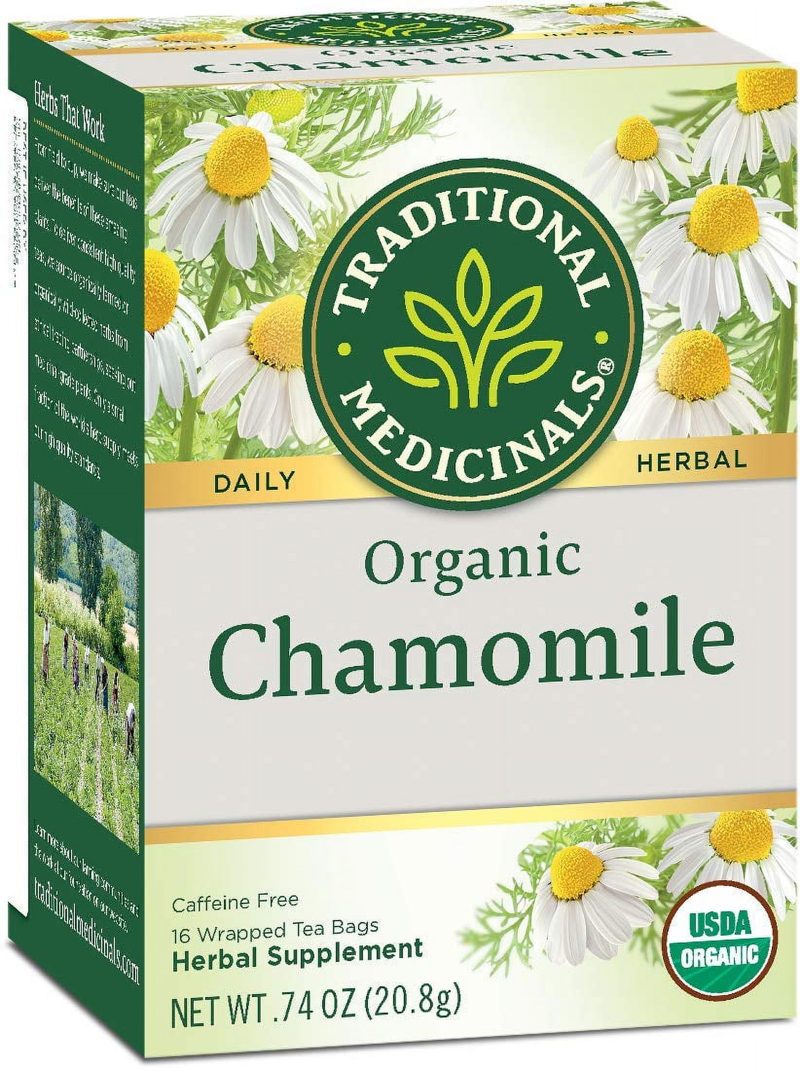 Traditional Medicinals Organic Chamomile Herbal Tea Bags, 16 CT, Pack ...
