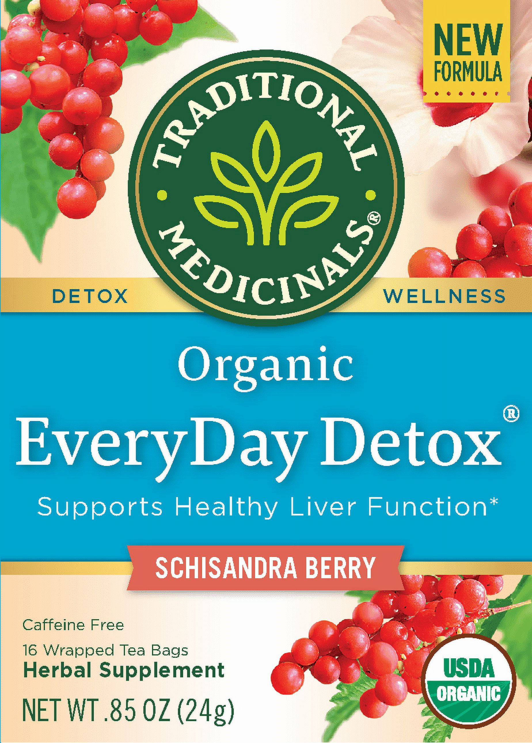 Traditional Medicinals Healthy Everyday Detox Tea, Organic Ingredients ...