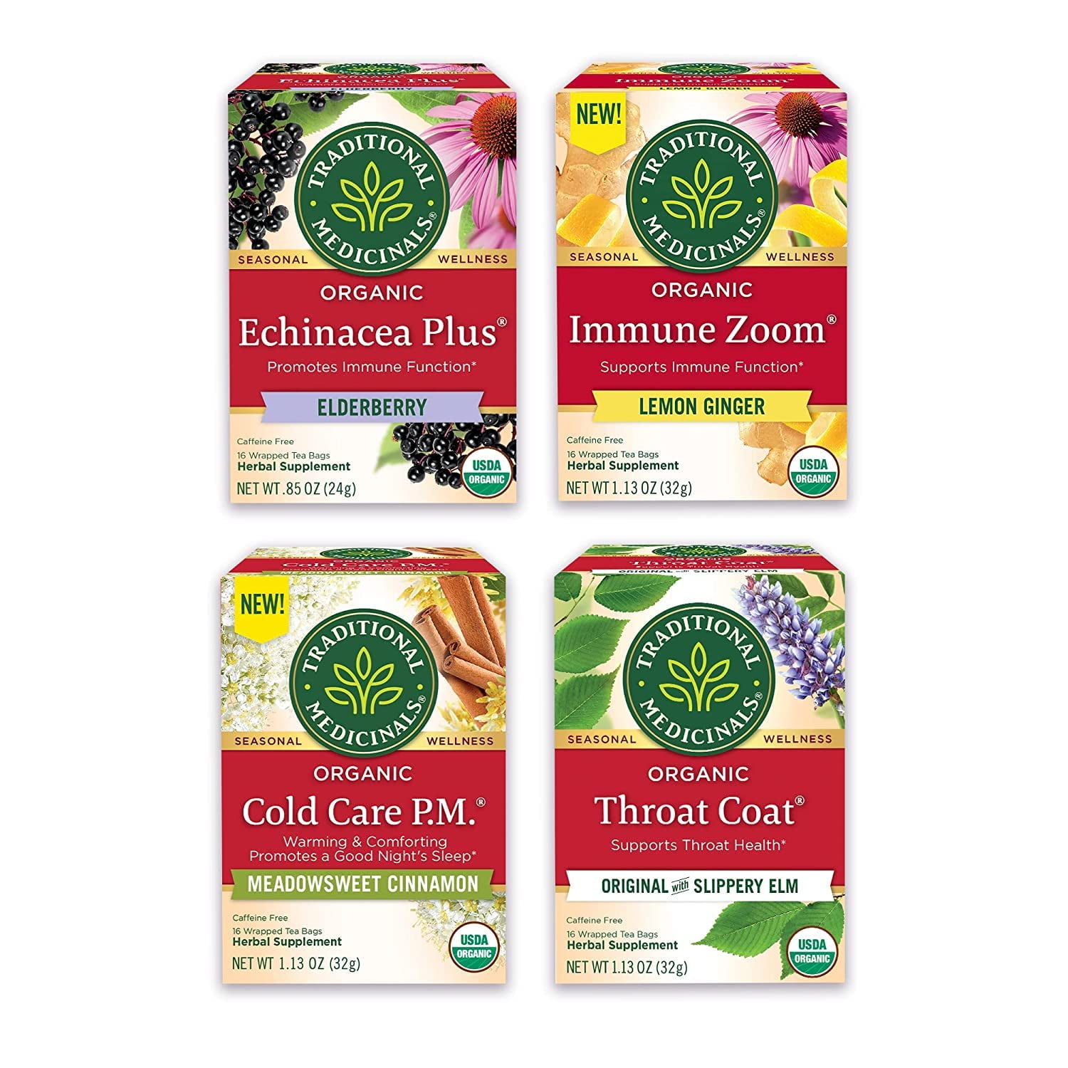 Traditional Medicinals – Get Well Gift Box (4 Pack) – Organic Herbal ...