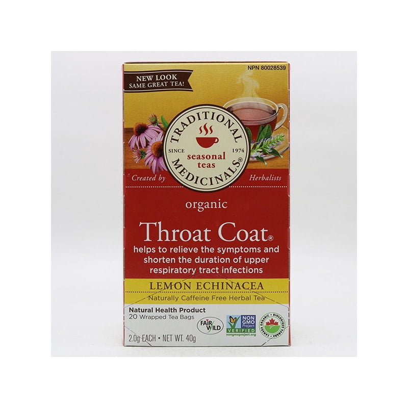 Traditional Medicinals-Org Throat Coat LemonEchinacea16bg - Walmart.com