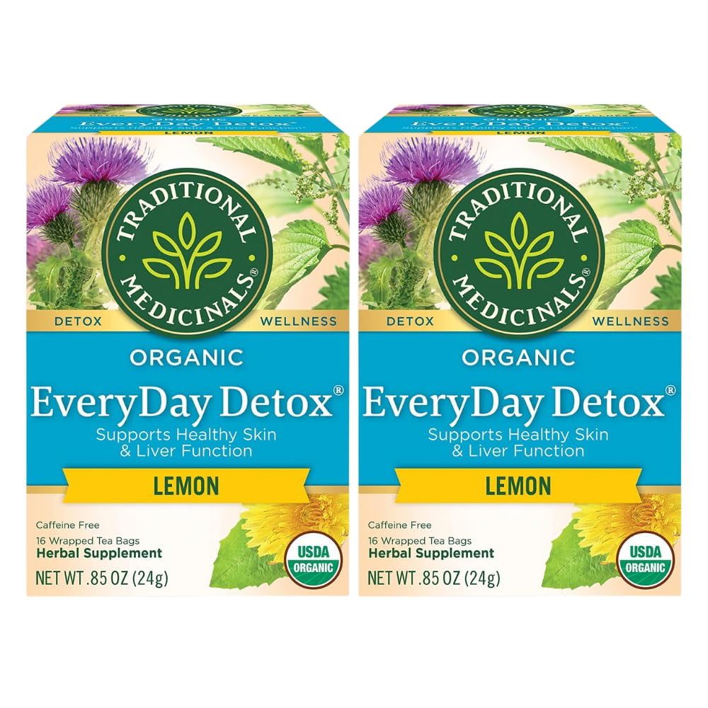 Traditional Medicinals Organic Everyday Detox Lemon Herbal Tea ...
