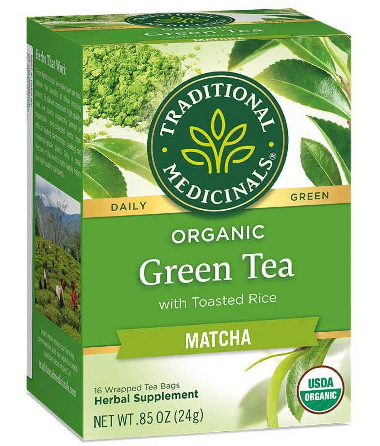Traditional Medicinals Organic Matcha Green Tea with Toasted Rice, 16 ...