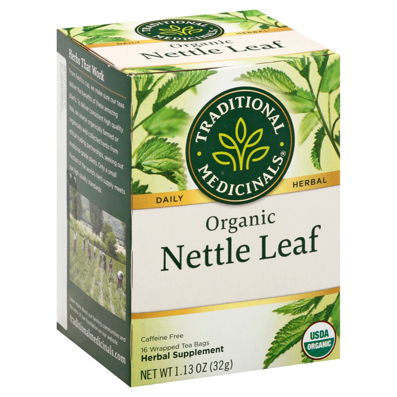 Traditional Medicinals Organic Nettle Leaf Herbal Tea Bags - 16 ct ...