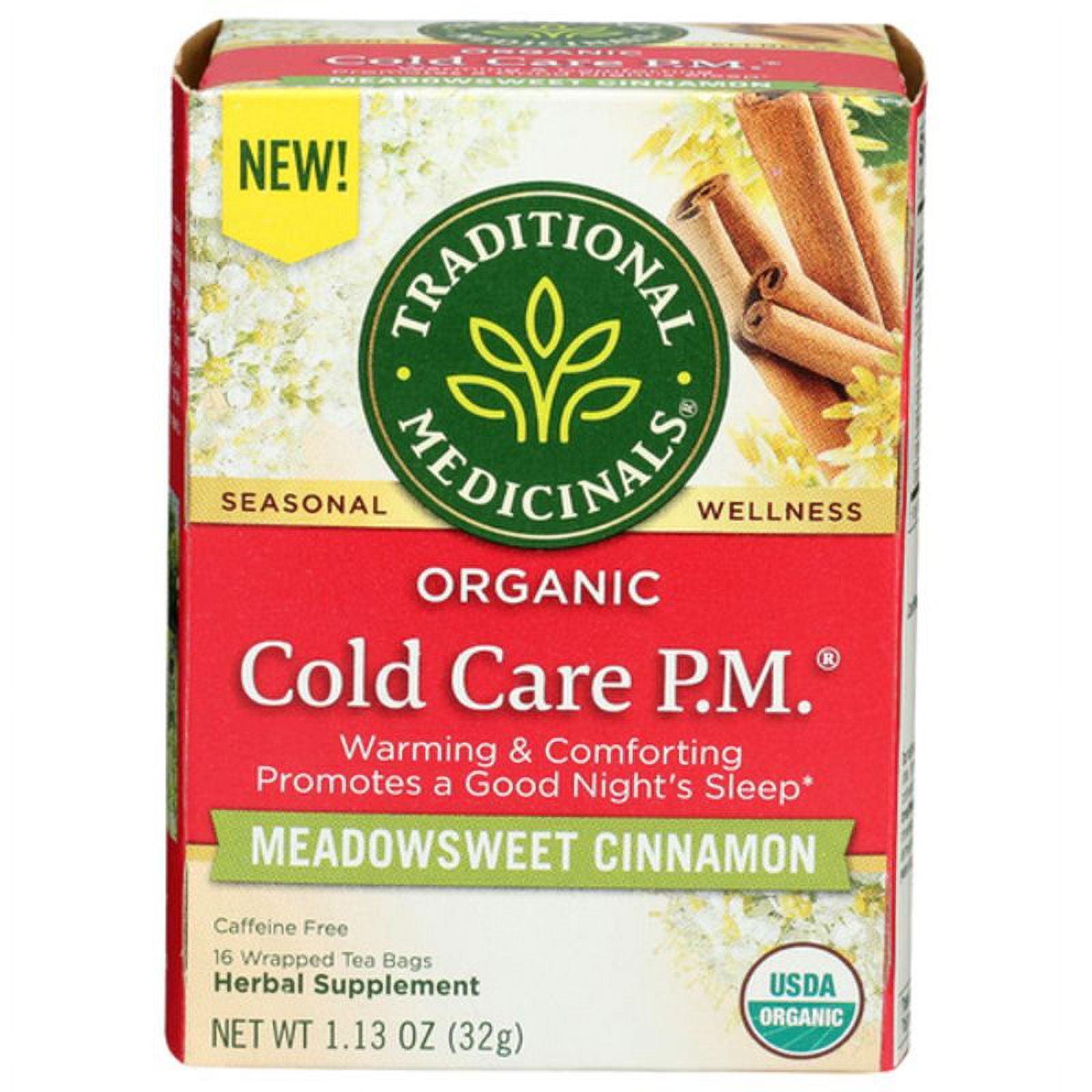 Traditional Medicinals Organic Seasonal Wellness Cold Care PM ...