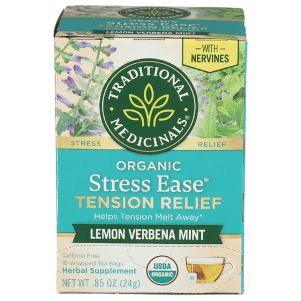 Pack of 2 - Traditional Medicinals Organic Stress Ease Leaf Tea ...