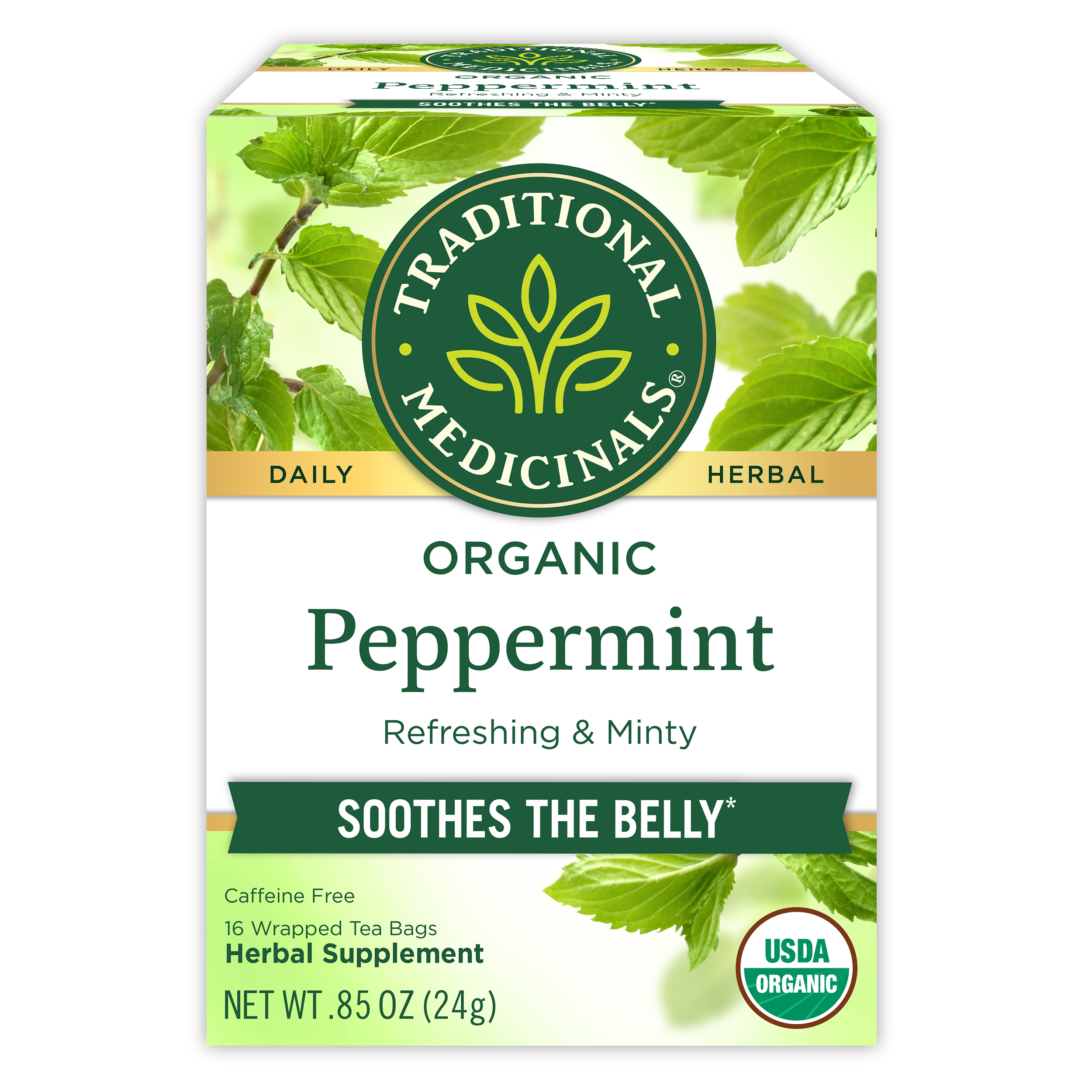 Uncle Lee'S Imperial Organic Peppermint White Tea, 18 Bags - Walmart.com