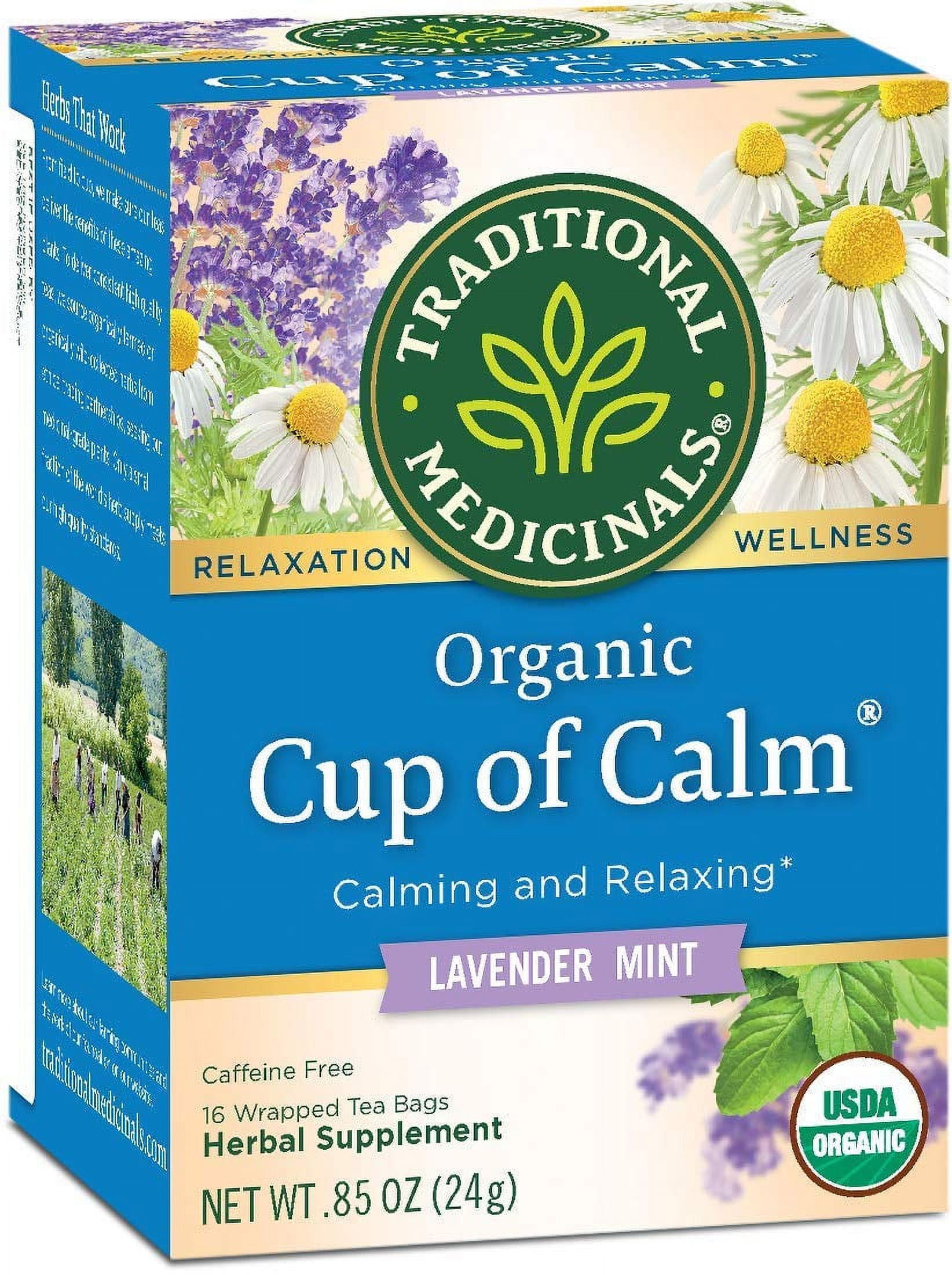Traditional Medicinals Tea, Organic Cup Of Calm, Calming & Relaxing ...