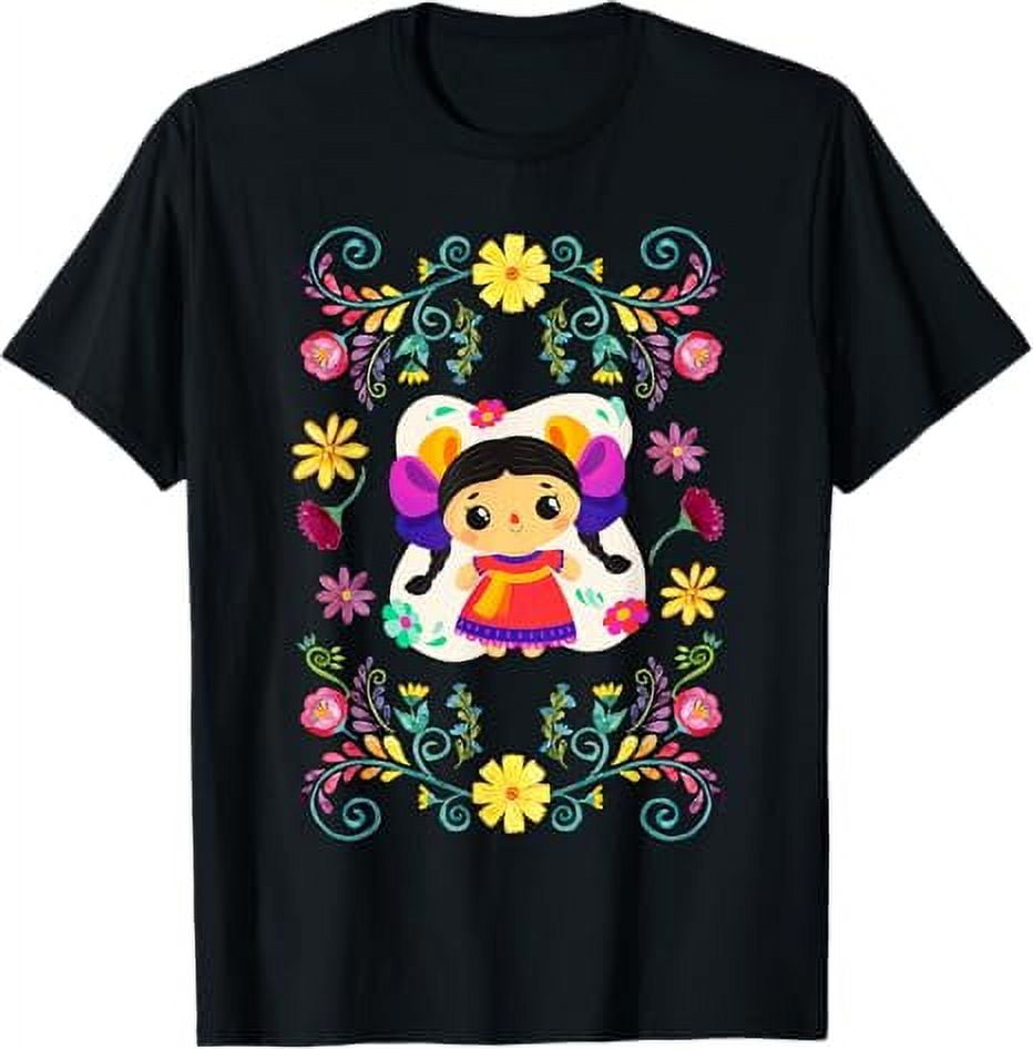 Traditional Mexican Doll - Muñeca Lele T-Shirt - Walmart.com