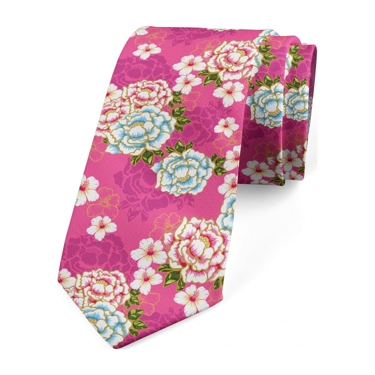 Traditional Necktie, Taiwan Hakka Culture, Dress Tie, 3.7", Pink Blue ...