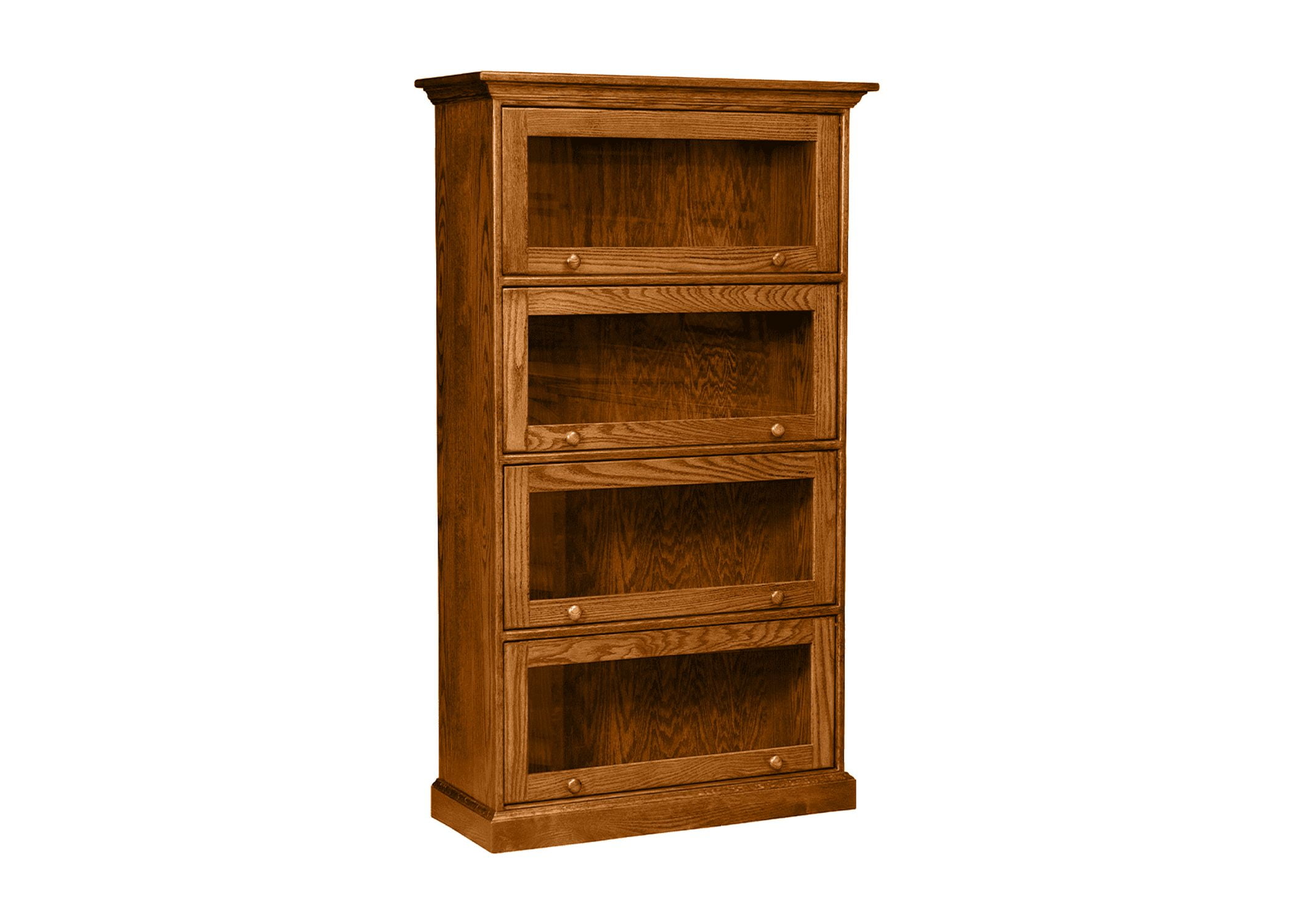 Traditional Oak 4 Door Lawyer Bookcase - Walmart.com