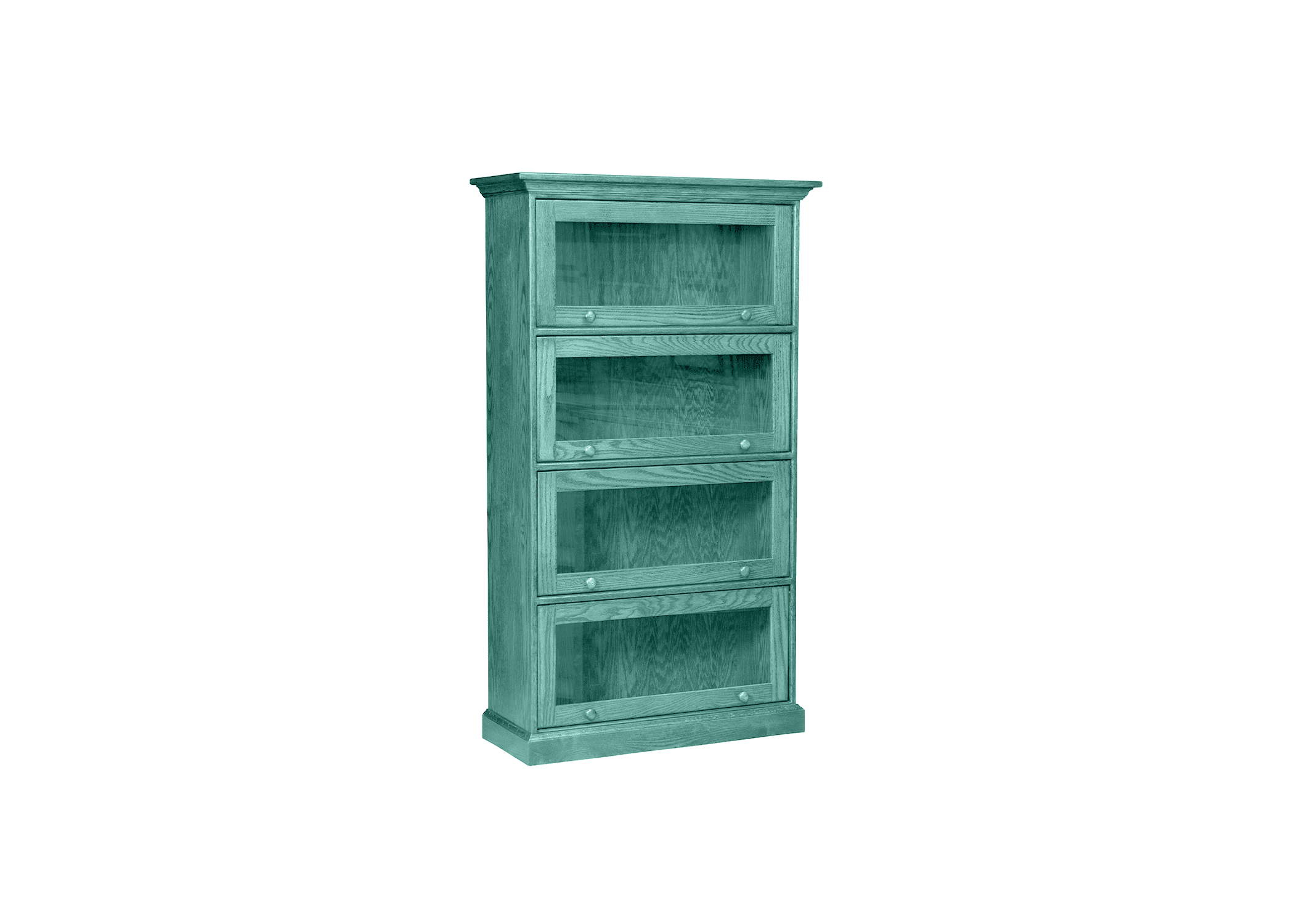 Traditional Oak 4 Door Lawyer Bookcase - Walmart.com