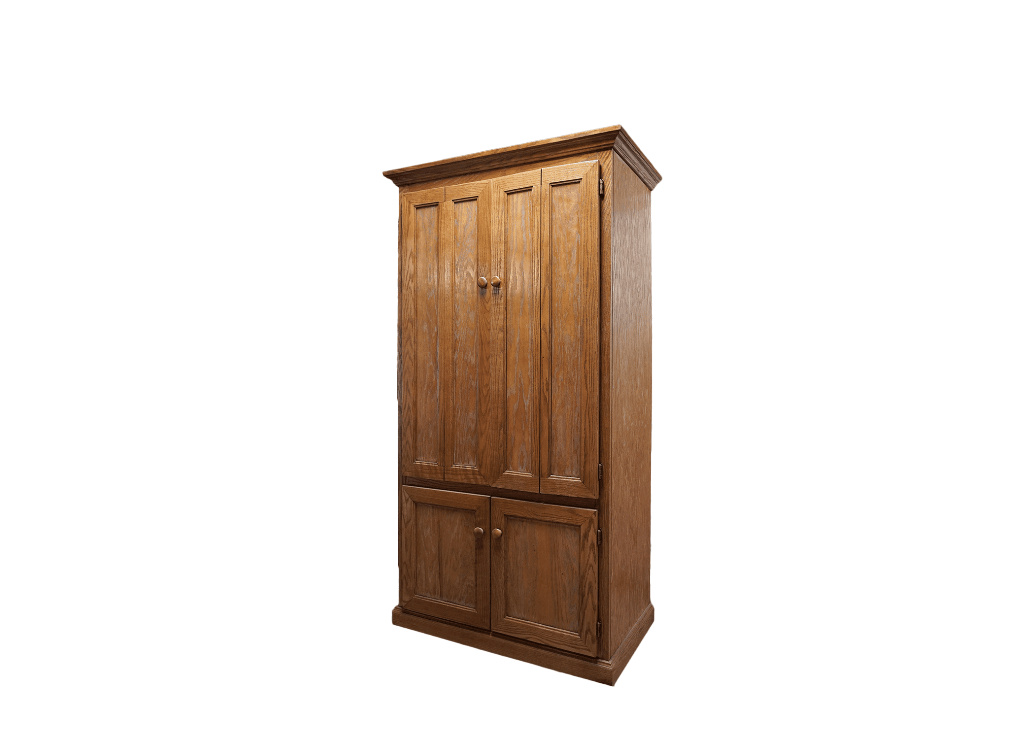 Traditional Oak Computer Armoire Desk - Walmart.com