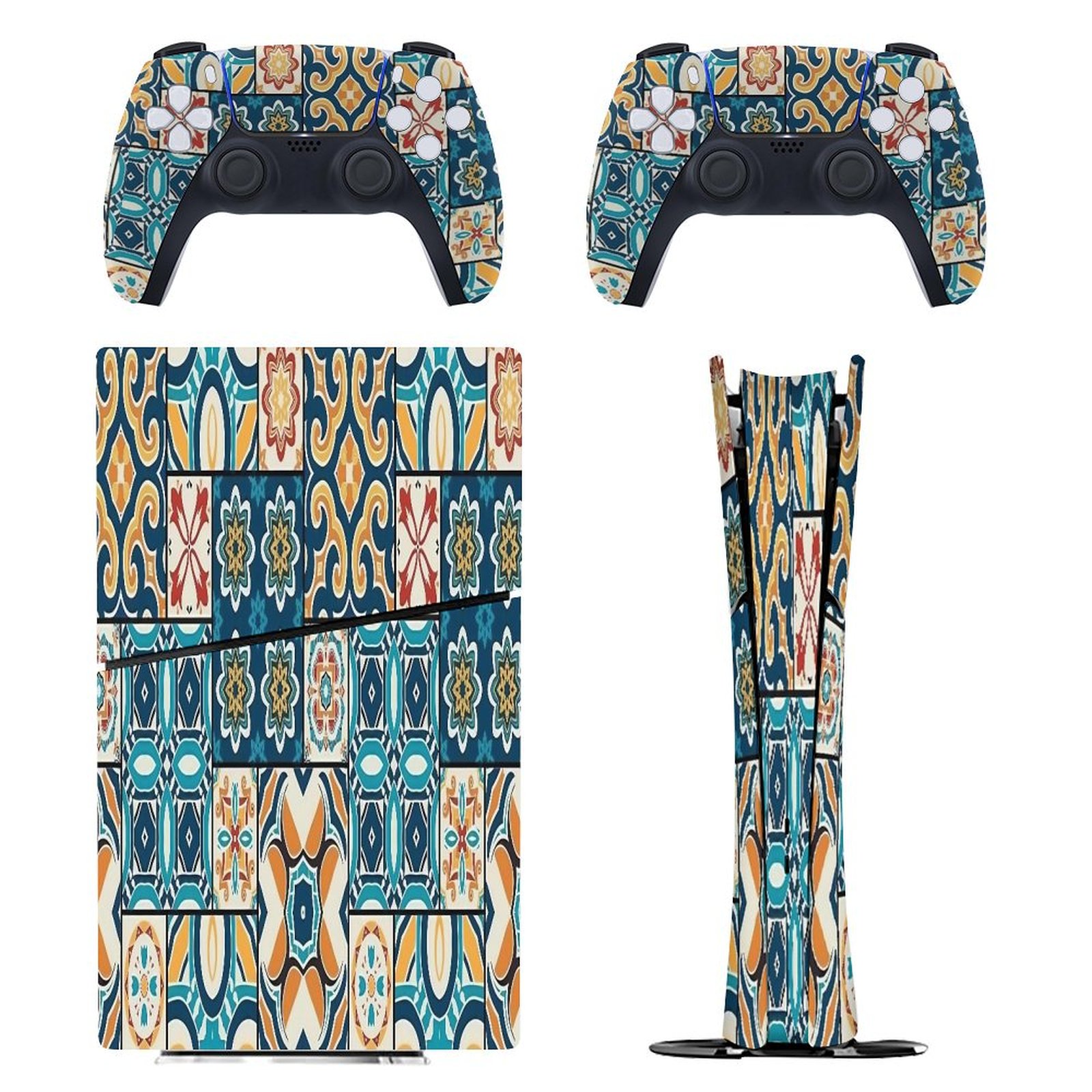 Traditional Ornate Portuguese Pattern PS5/PS5 Pro/PS5 Slim Digital Disc ...