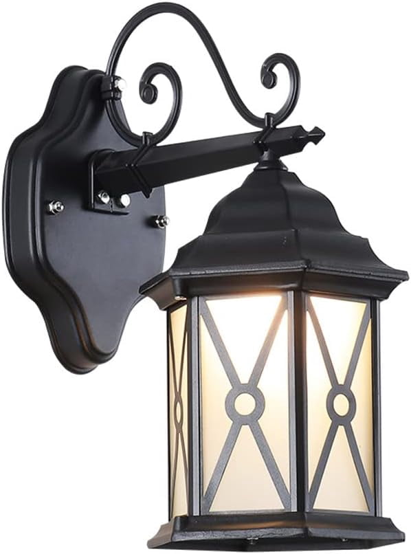 Traditional Outdoor Lantern Victoria Wall Mount Porch Lamp, Waterproof ...