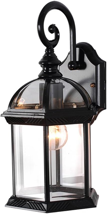Traditional Outdoor Security IP55 Rated Wall Light Lantern Waterproof ...