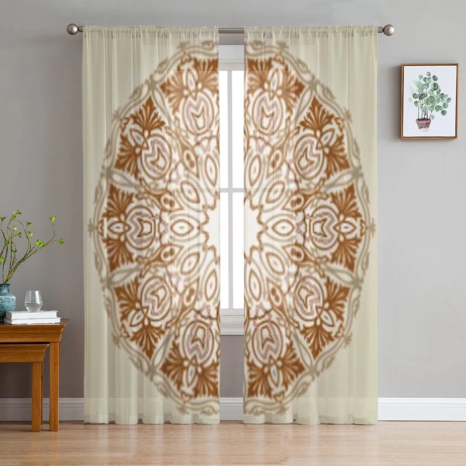 Traditional Persian Arabic Turkish Islamic Sheer Curtains for Living ...