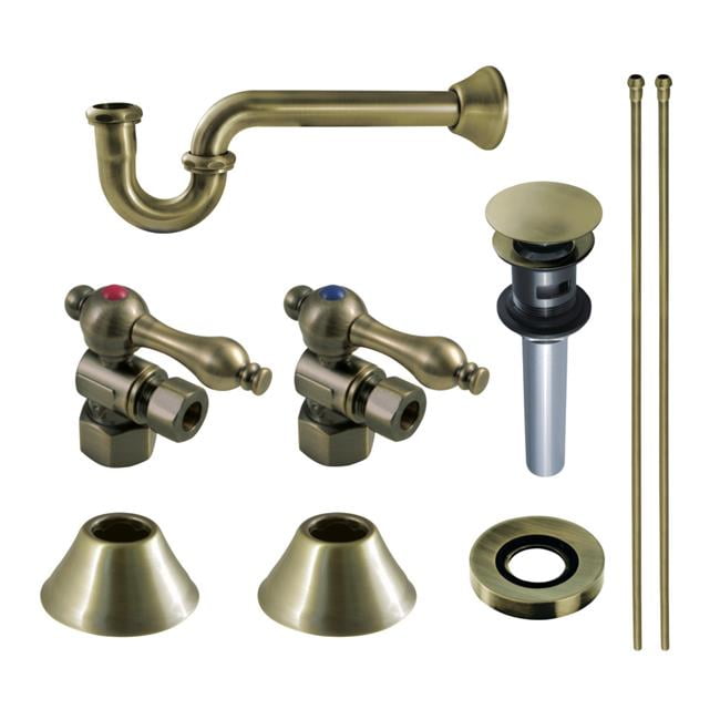 Traditional Plumbing Sink Trim Kit with P-Trap & Overflow Drain ...