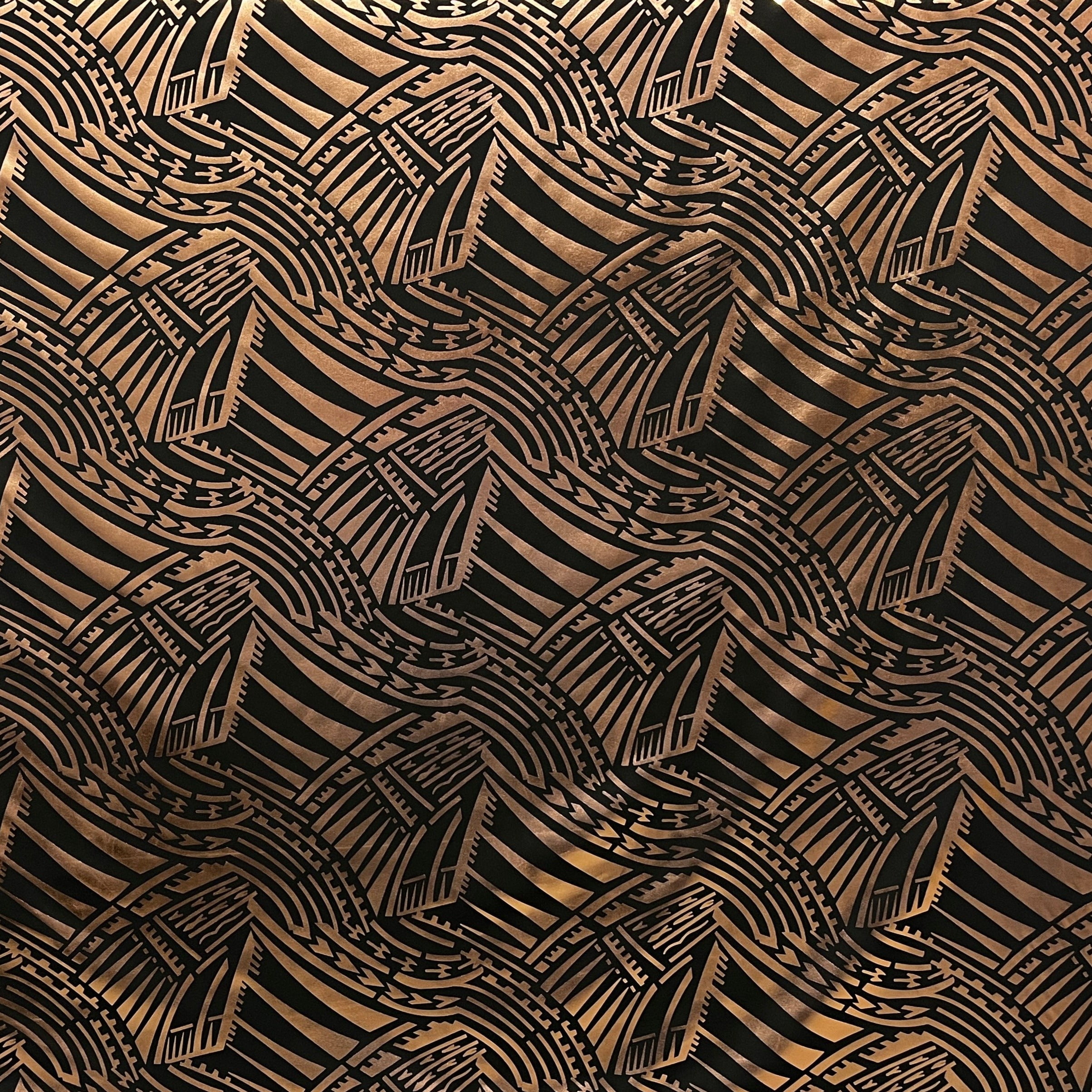 Traditional Polynesian Pattern Fabric | Polyester Foil - Walmart.com