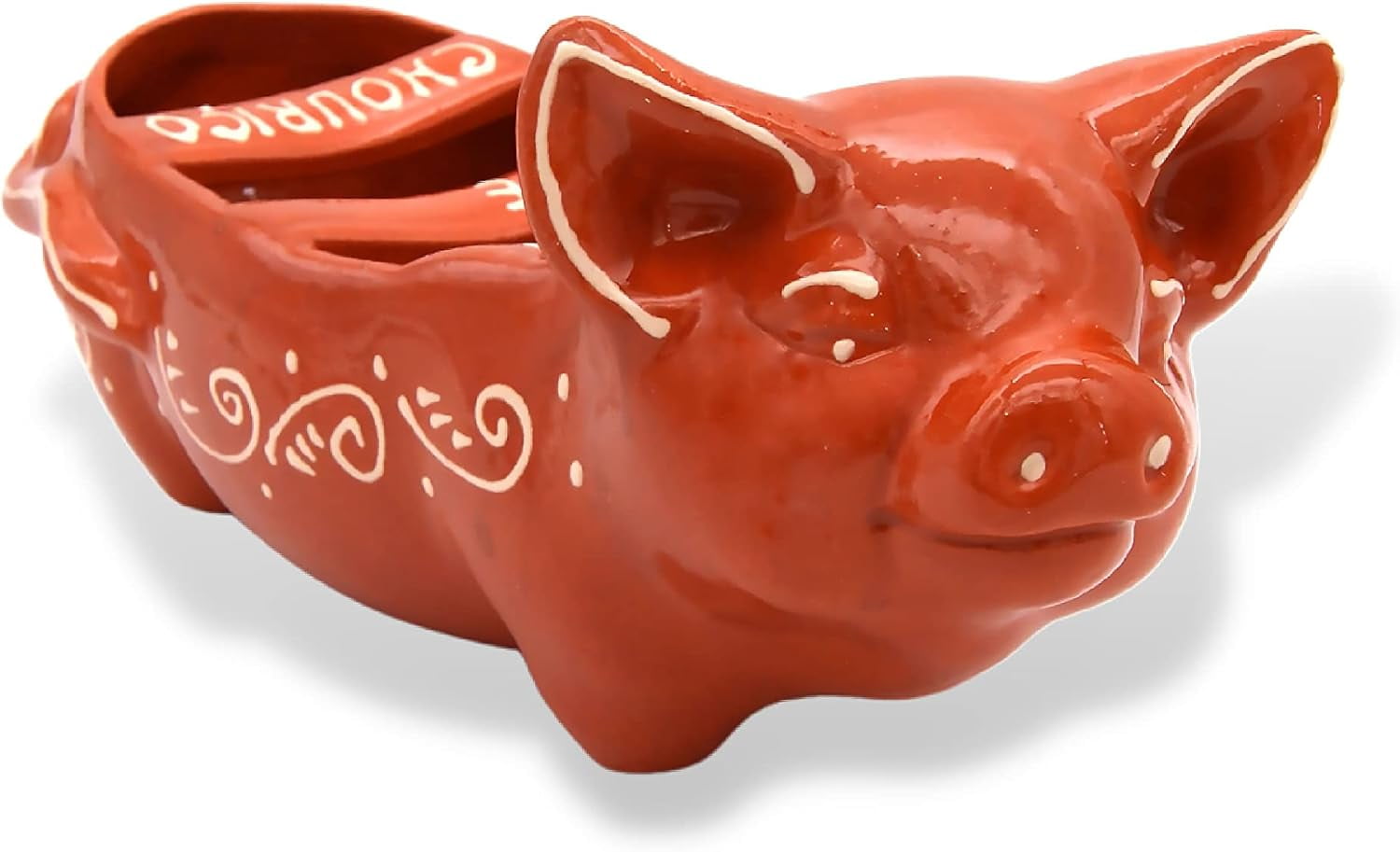 Traditional Portuguese Pottery Terracotta Clay Sausage Roaster Pig Made ...