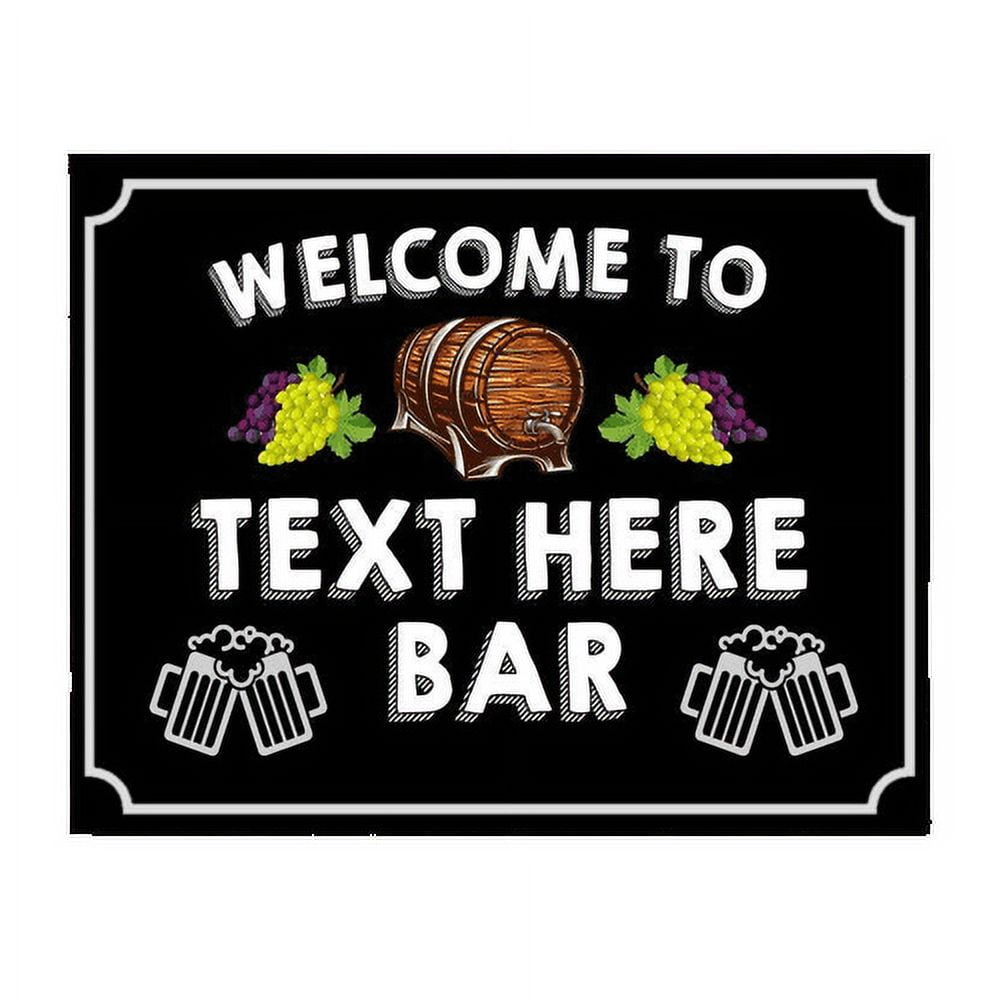 Traditional Pub Sign Bar Sign Metal plaque man cave garage home pub ...