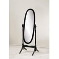 Traditional Queen Anna Style Wood Floor Cheval Mirror, Black - Walmart.com