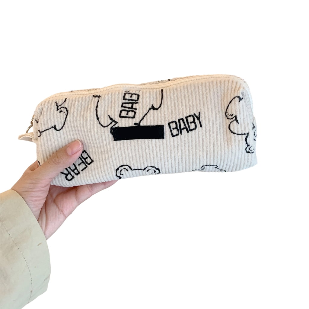 Traditional Ribbed Bag For Writing Equipment Multiple Compartment ...