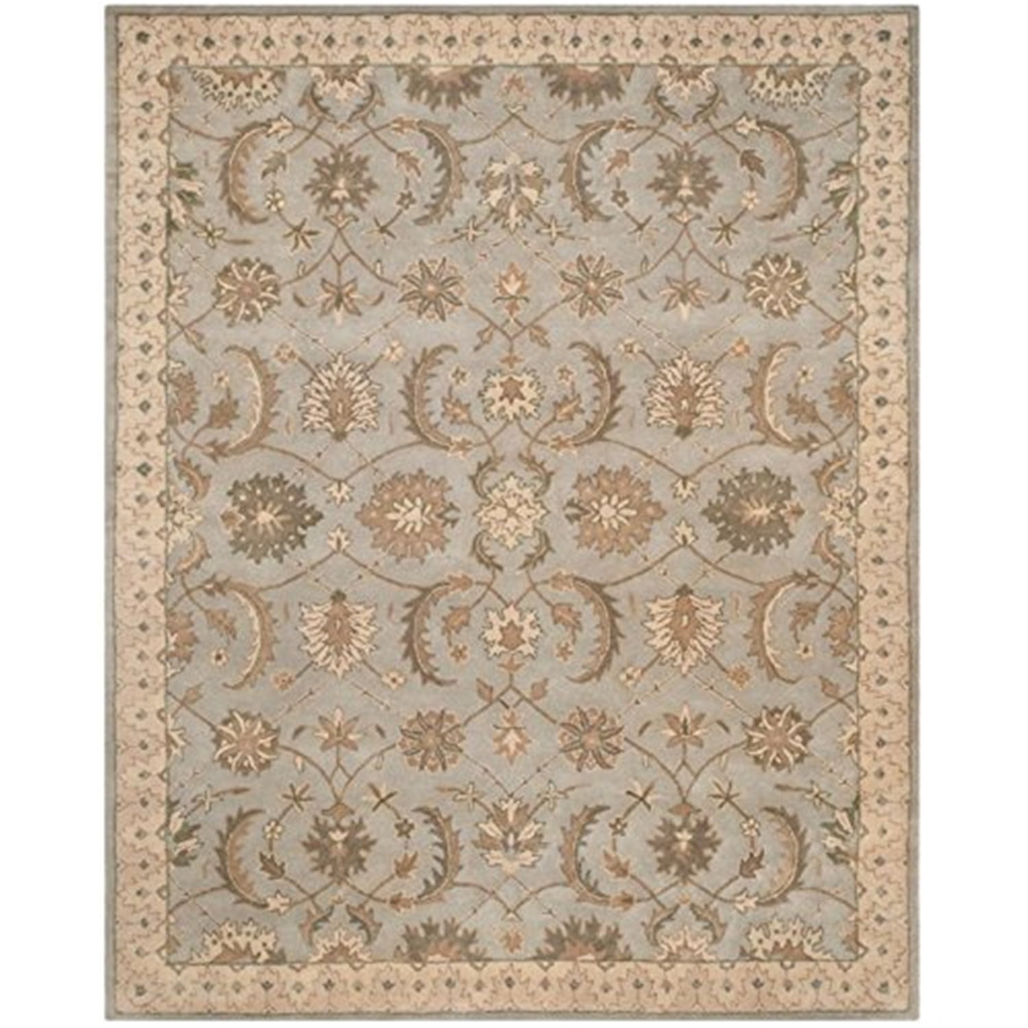 Traditional Rug - Heritage Wool Pile -Beige/Grey-Color:Beige/Grey ...