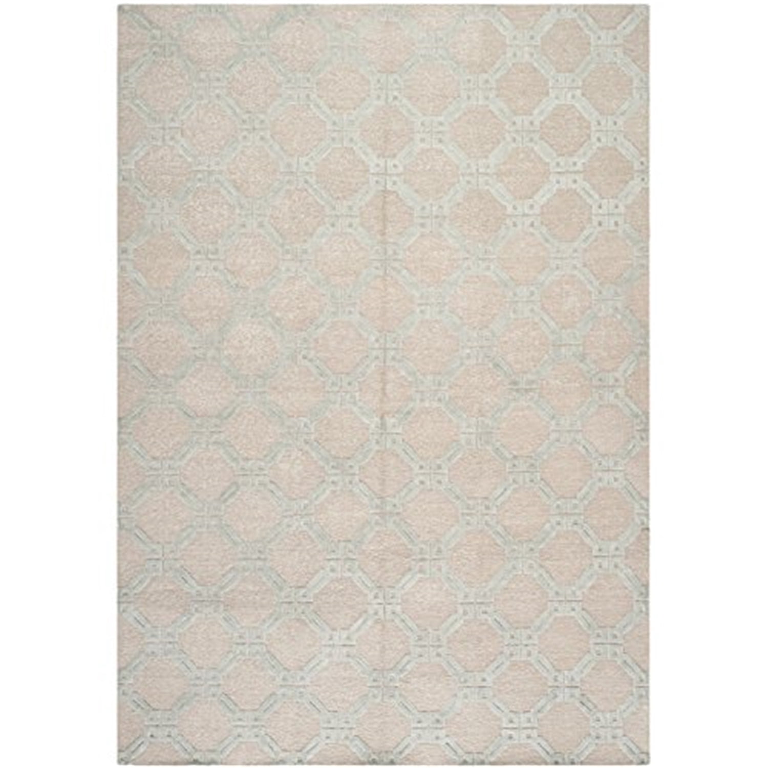 Traditional Rug - Tibetan 80% Linen 20% Cotton -Beige/Light Blue-Color ...