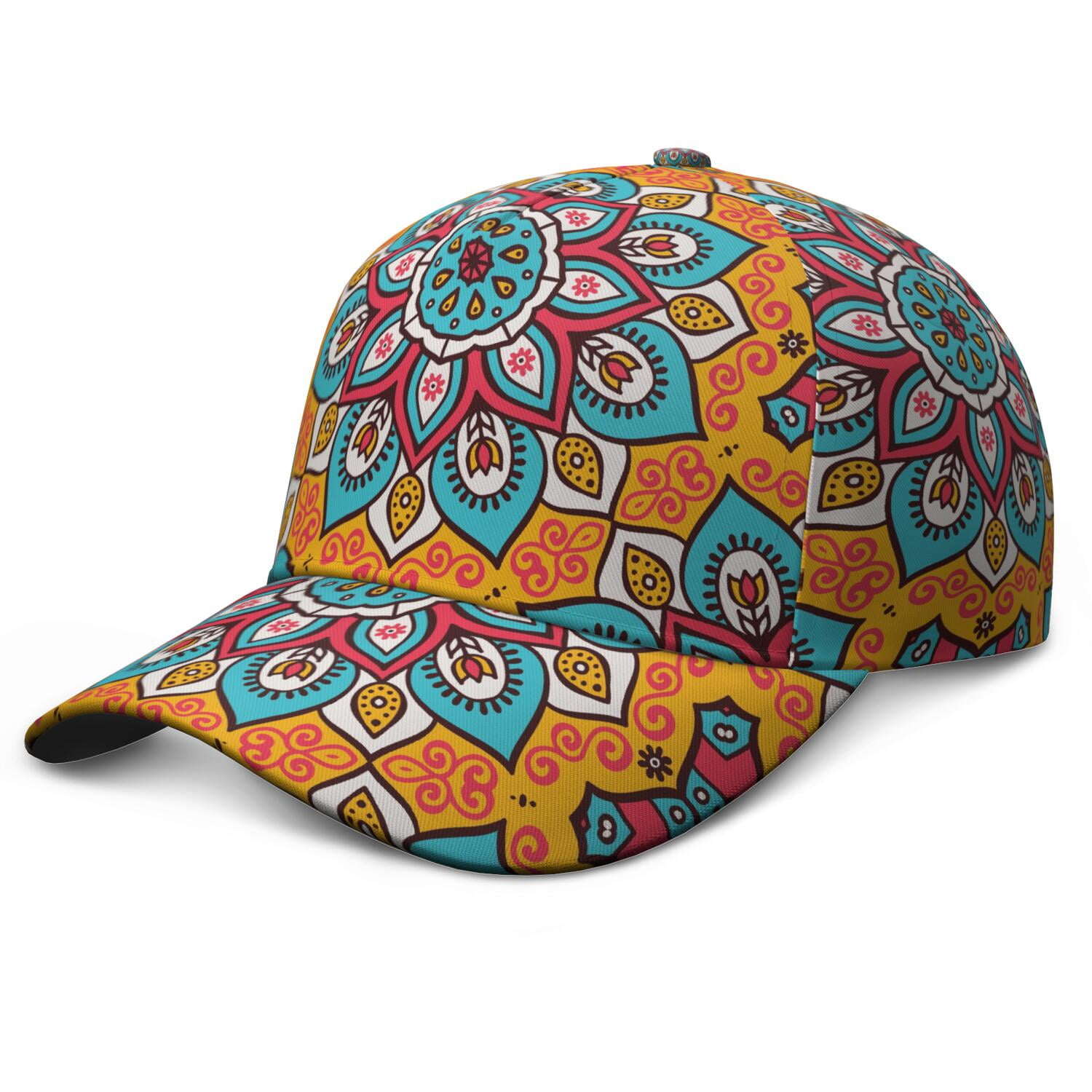 Traditional Sacred Mandala Baseball Cap – Ethnic Boho Dad Hat with ...