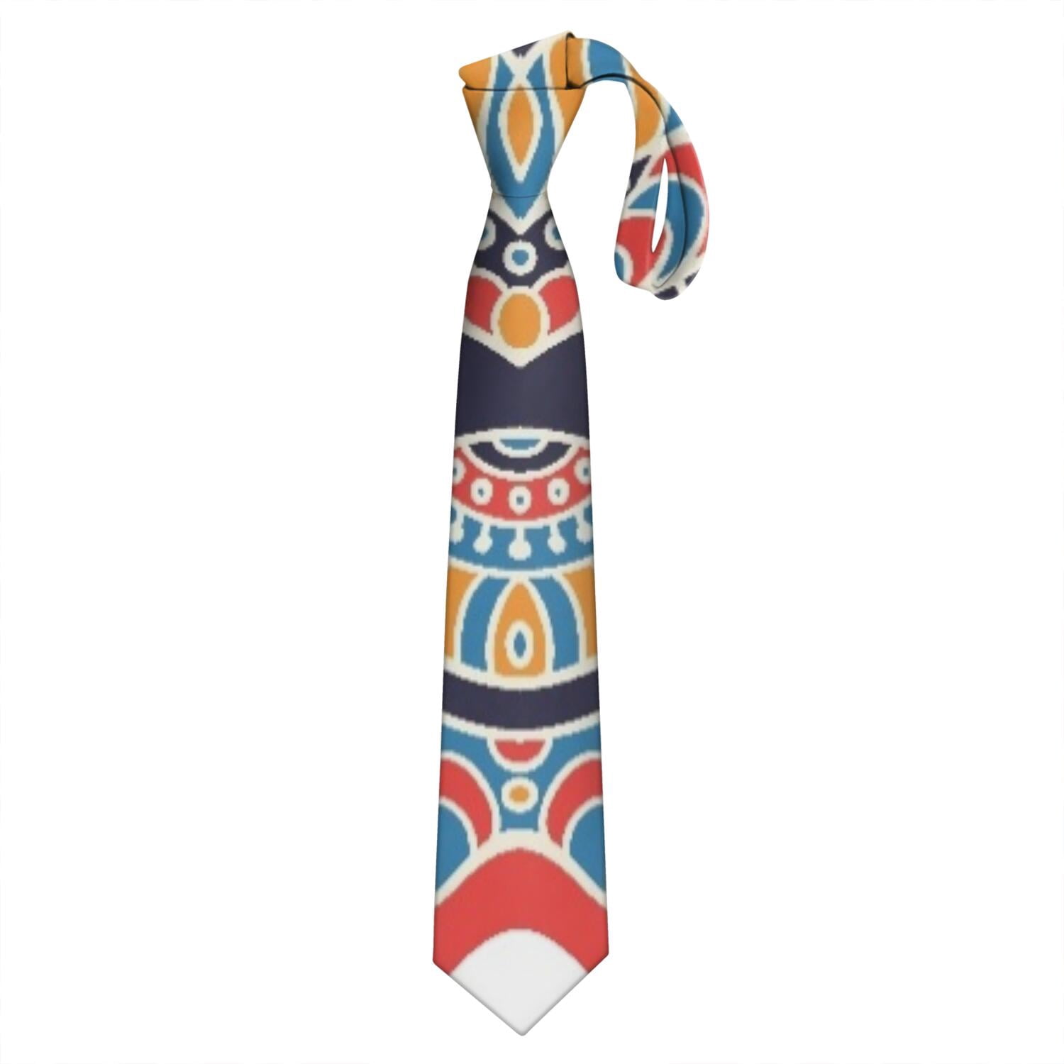 Traditional Sacred Mandala Tie - Vintage Tribal Boho Design Satin Tie ...