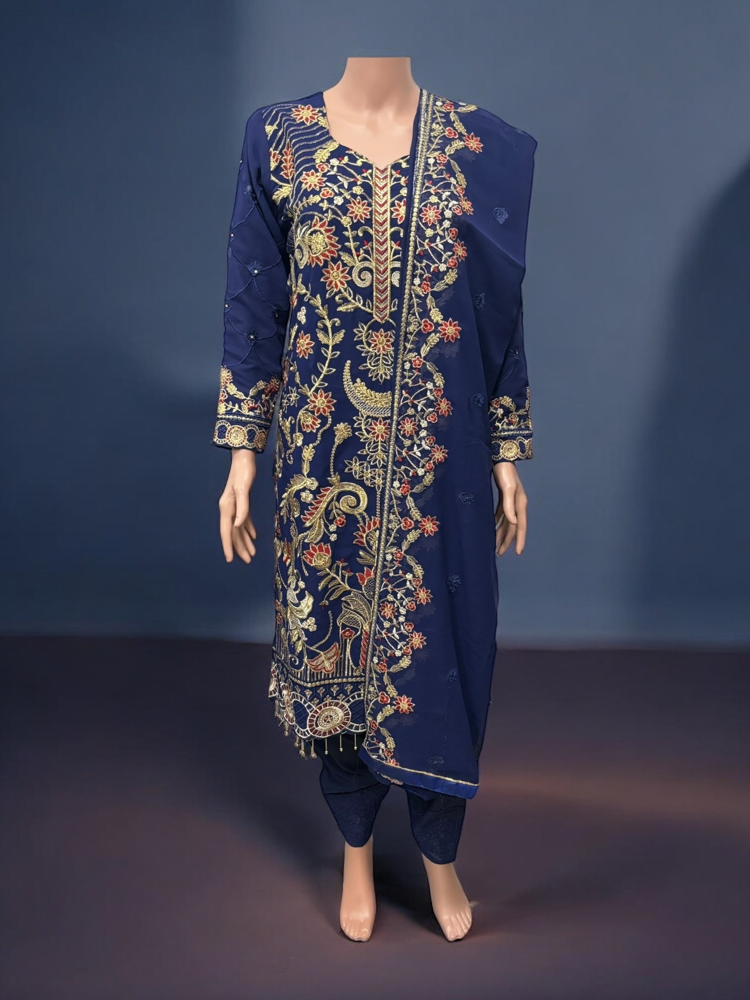 Traditional Salwar Kameez Set, Cultural Wear for Women, S19 - Walmart.com