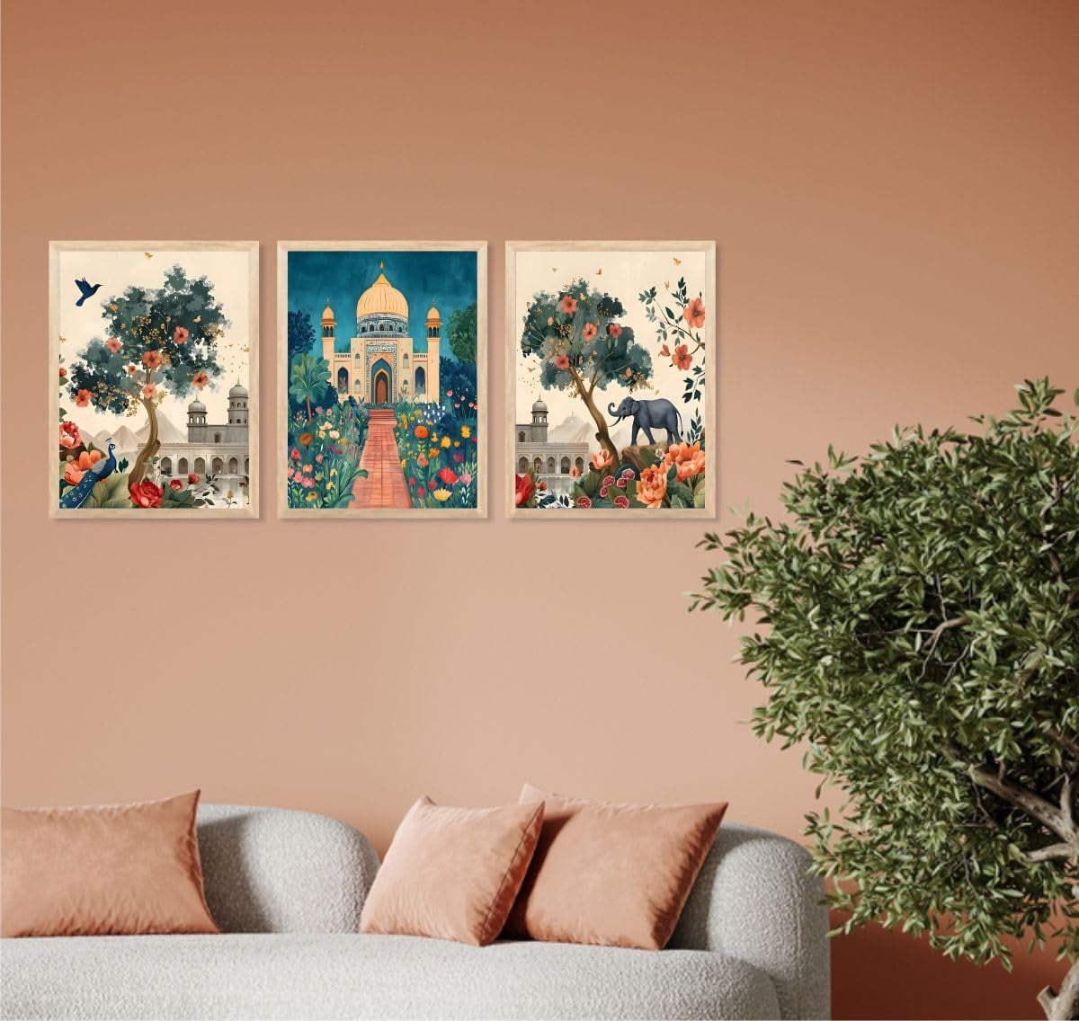 Traditional Scenery Unframed Canvas Painting for Wall Decoration - Wall ...