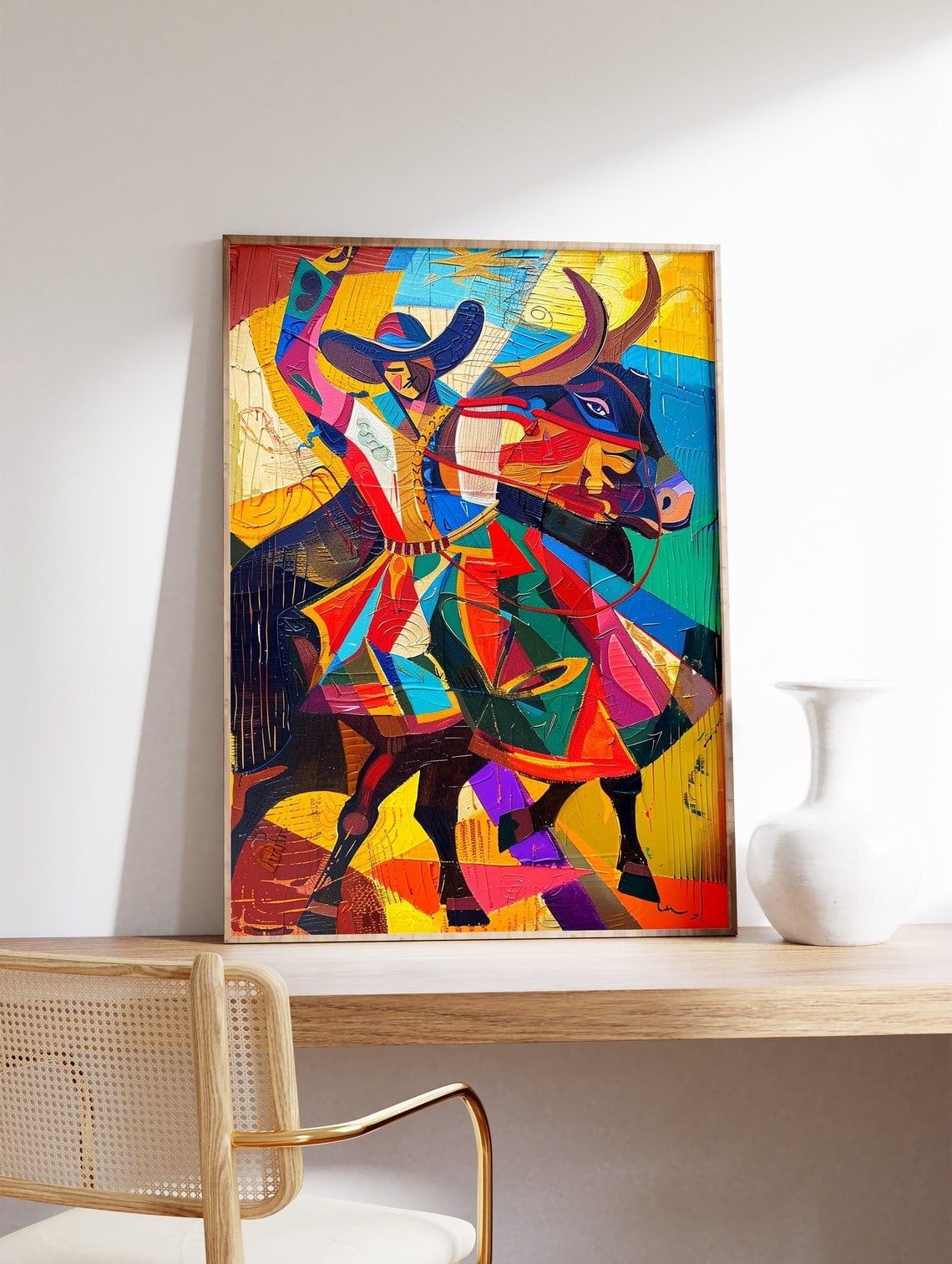 Traditional Spanish Art, Spanish Bull Poster, Picasso Wall Art, Vintage ...